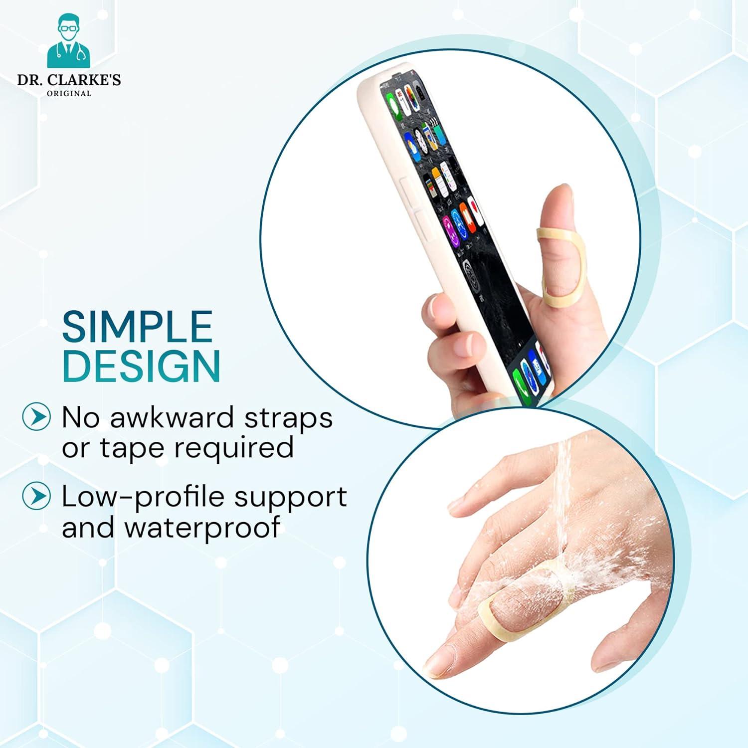 Dr. Clarke's Original Wishbone Finger Splints - Size 7 8 9 - 3 Pack ...