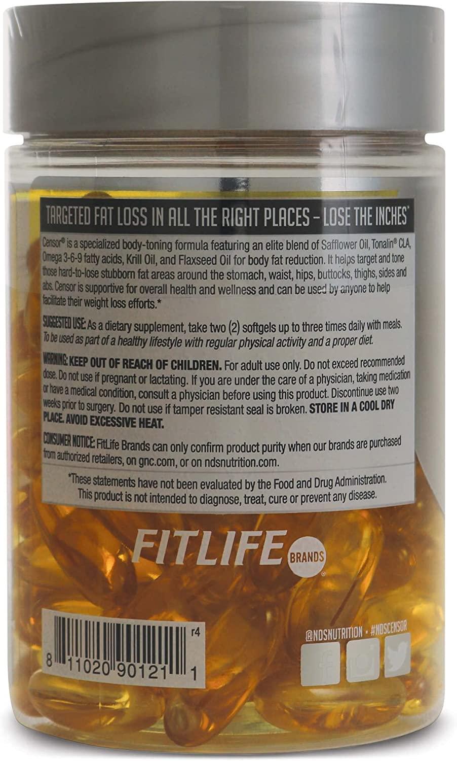 NDS Nutrition Censor - Fat Loss & Body Toner with CLA, Fish Oil ...