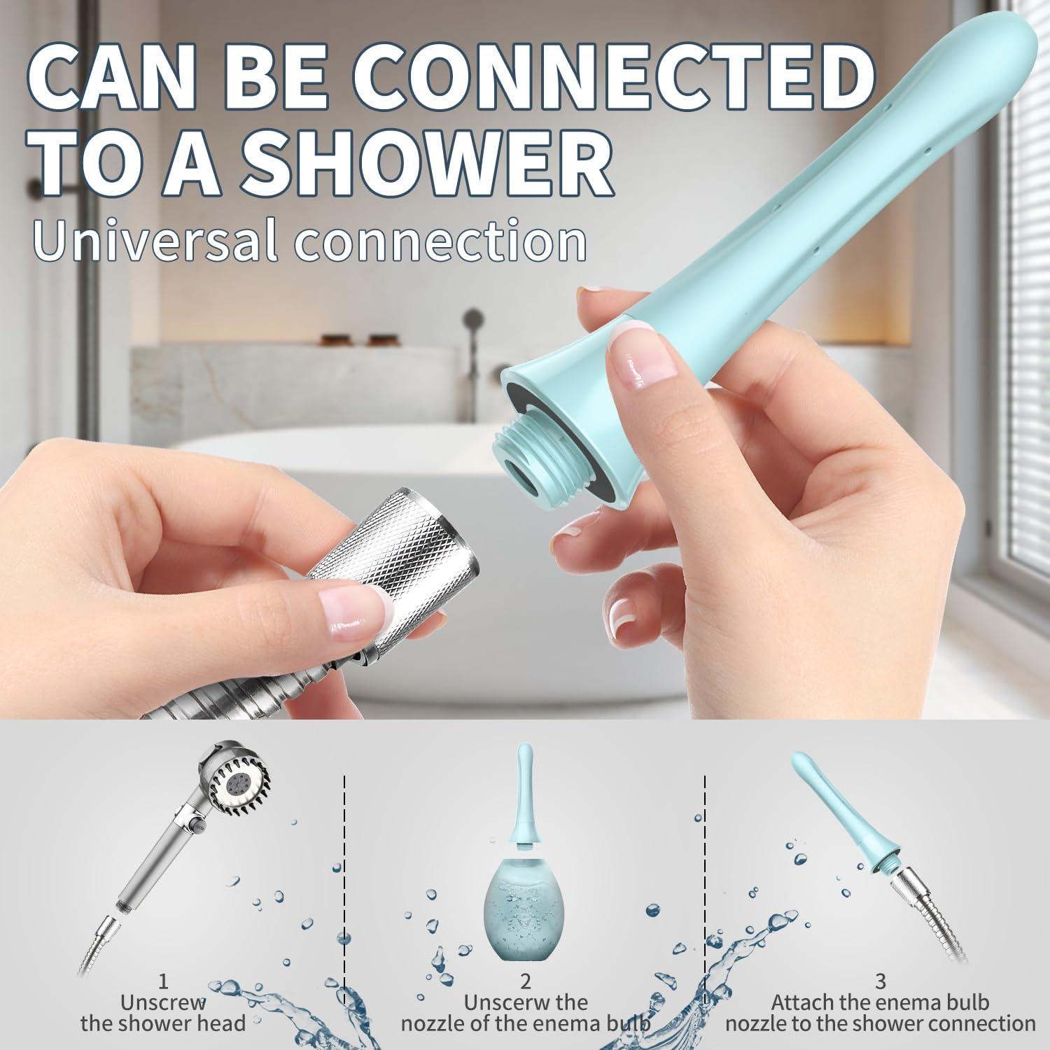 PropoDusche 245ml Portable Douche Enema Kit - Anti Back-Flow, 7-Hole ...