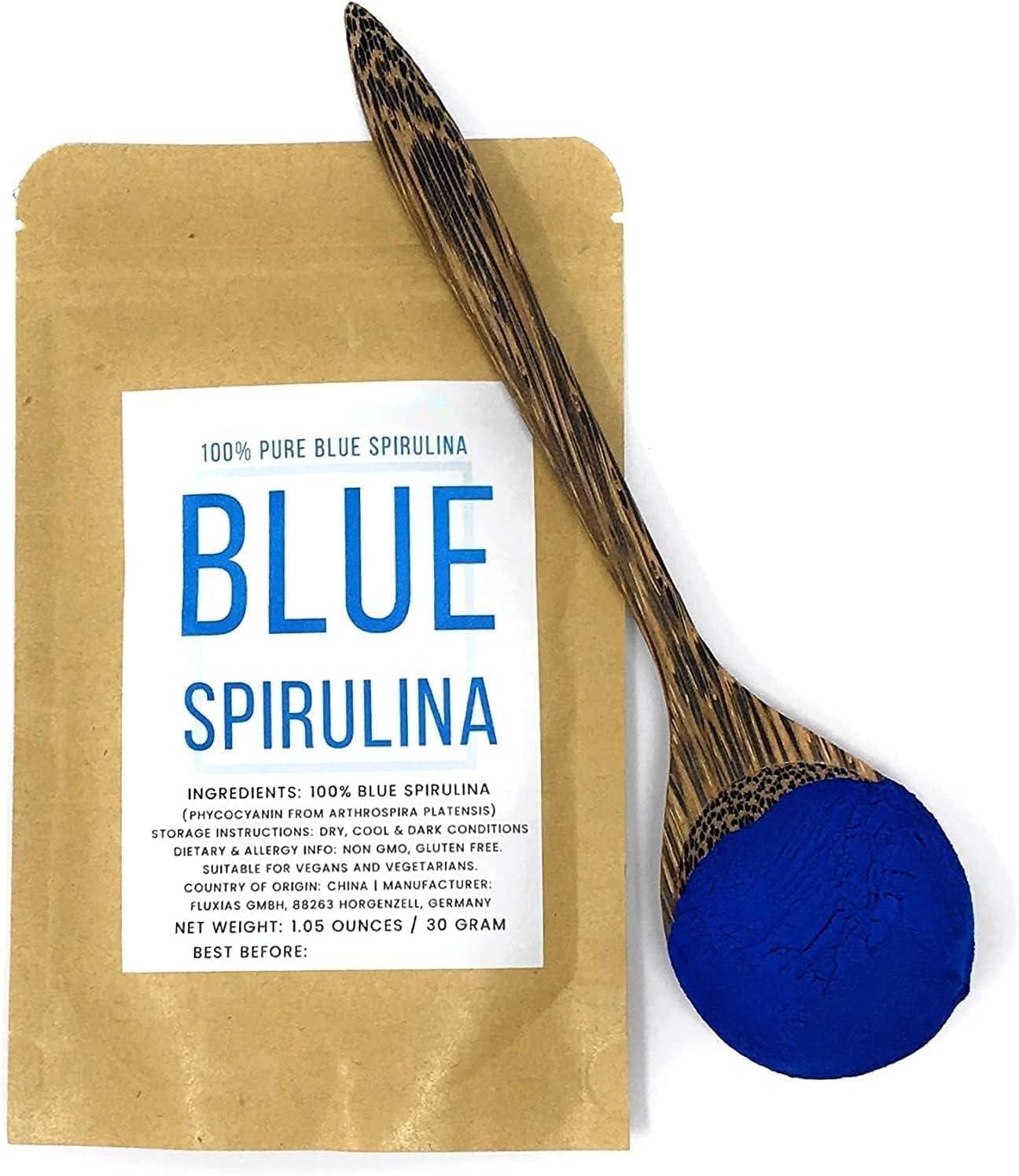 Blue Spirulina Powder - 100% Pure Phycocyanin - Natural Food Coloring ...