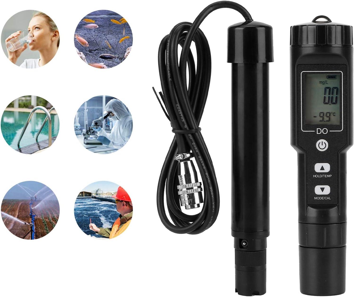 Qcwwy Test Strips & Oxygen Measuring Device - Digital Water Quality ...
