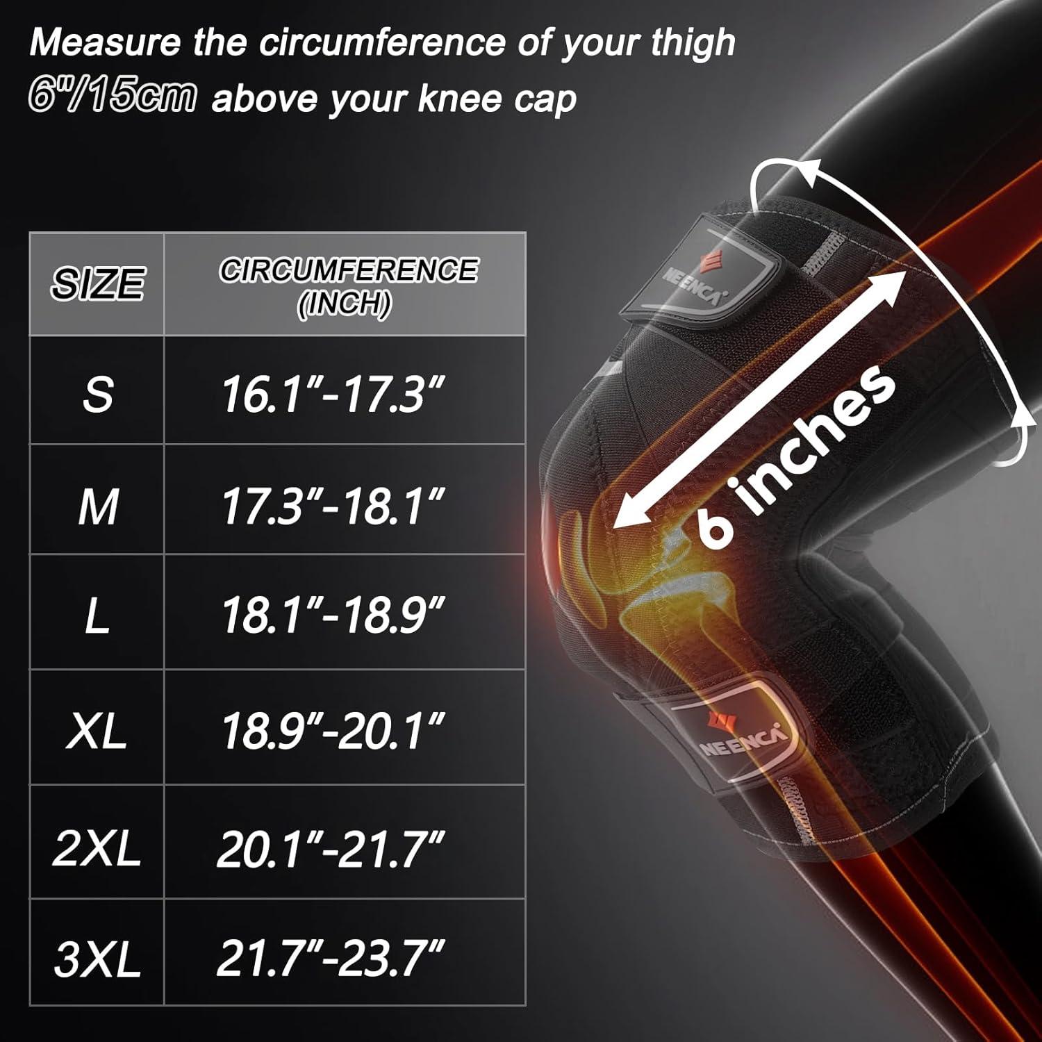 NEENCA Professional Knee Brace for Knee Pain Adjustable Knee Support ...