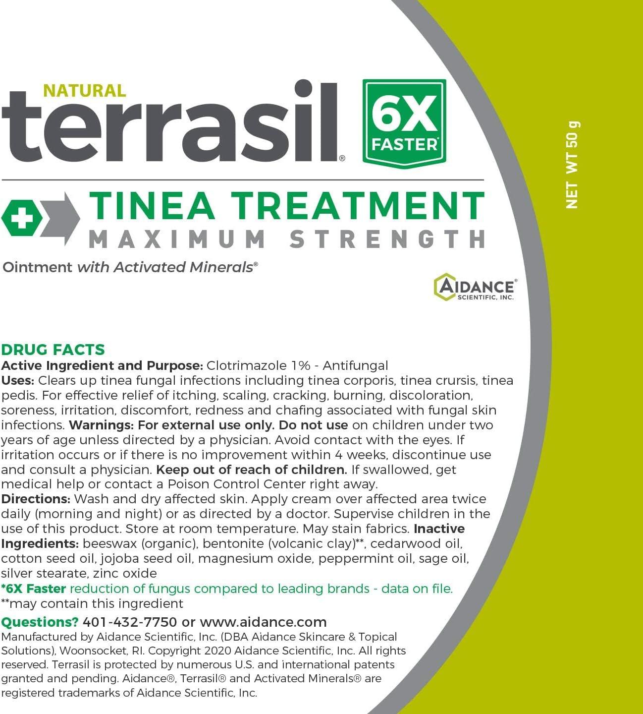 Aidance Terrasil Tinea Versicolor Treatment Max - 2 Tubes & 2 Soap Bars ...