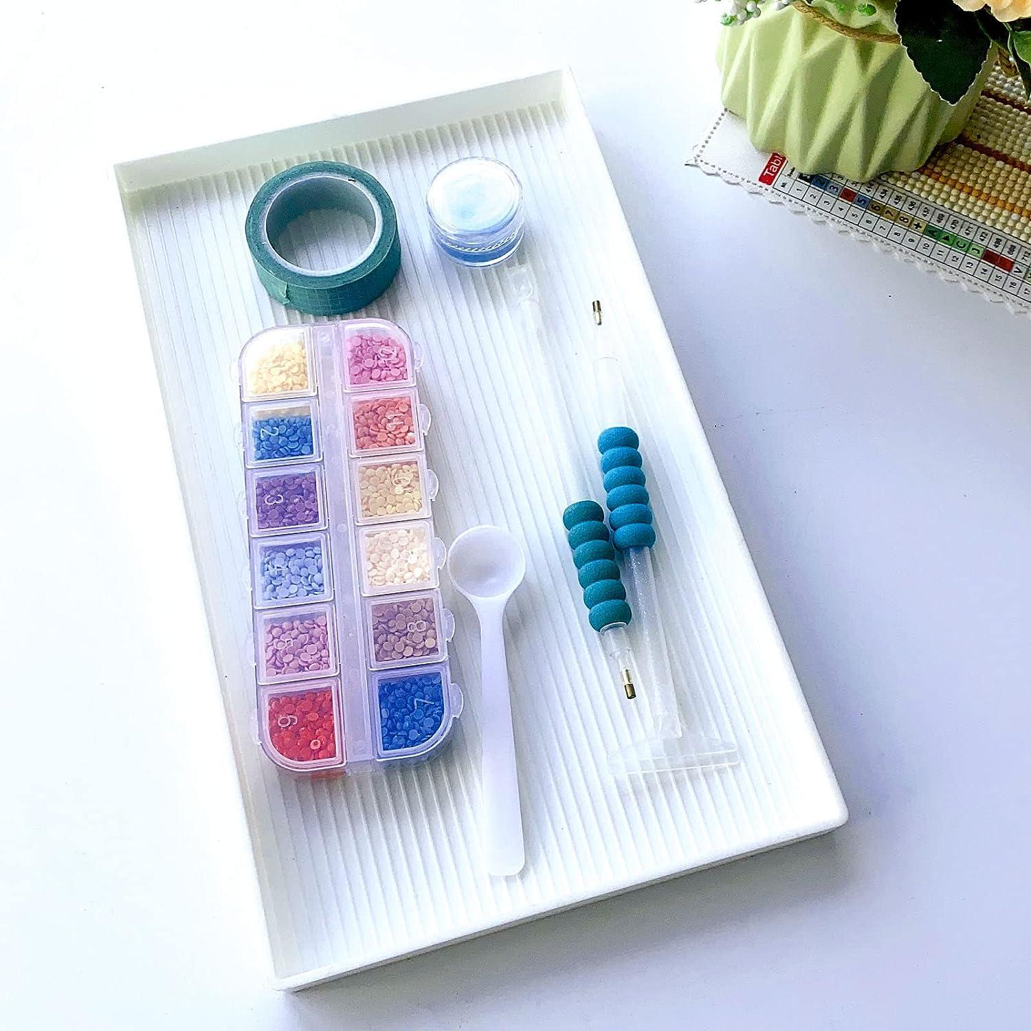 5 Pcs Large Diamond Painting Trays Plastic Bead Sorting Tray Big ...