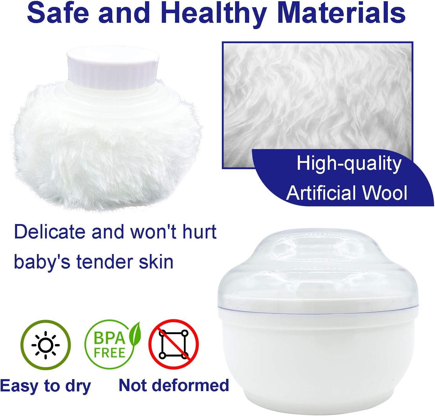Large Fluffy Body Powder Container | Baby Care Face/Body Villus Powder ...