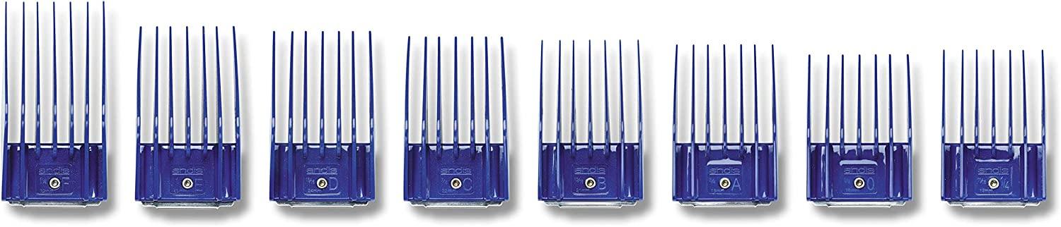 Andis 8 Piece Standard Pet Clipper Comb Set - Professional Grooming ...