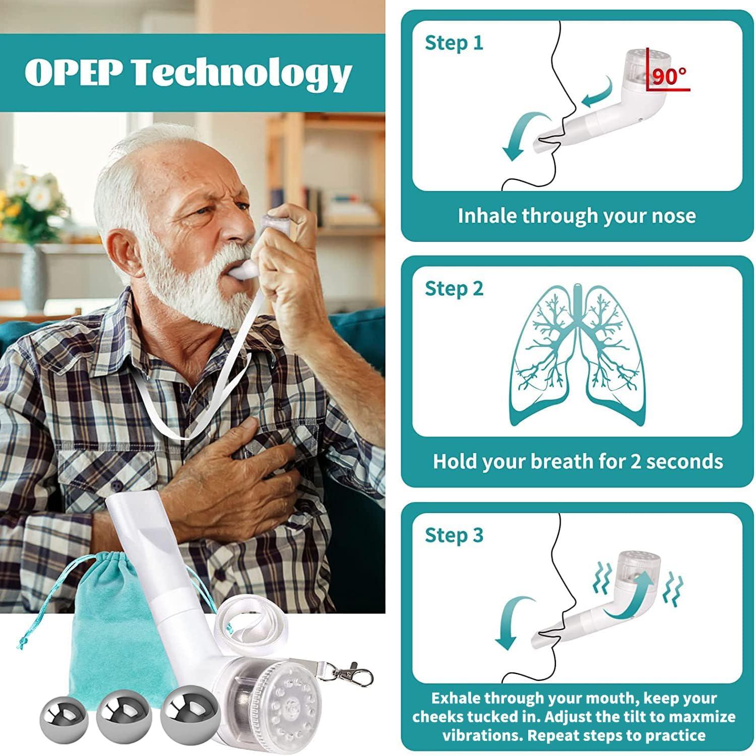 BOKANG Breathing Trainer - Lung Exercise Device for Mucus Removal ...