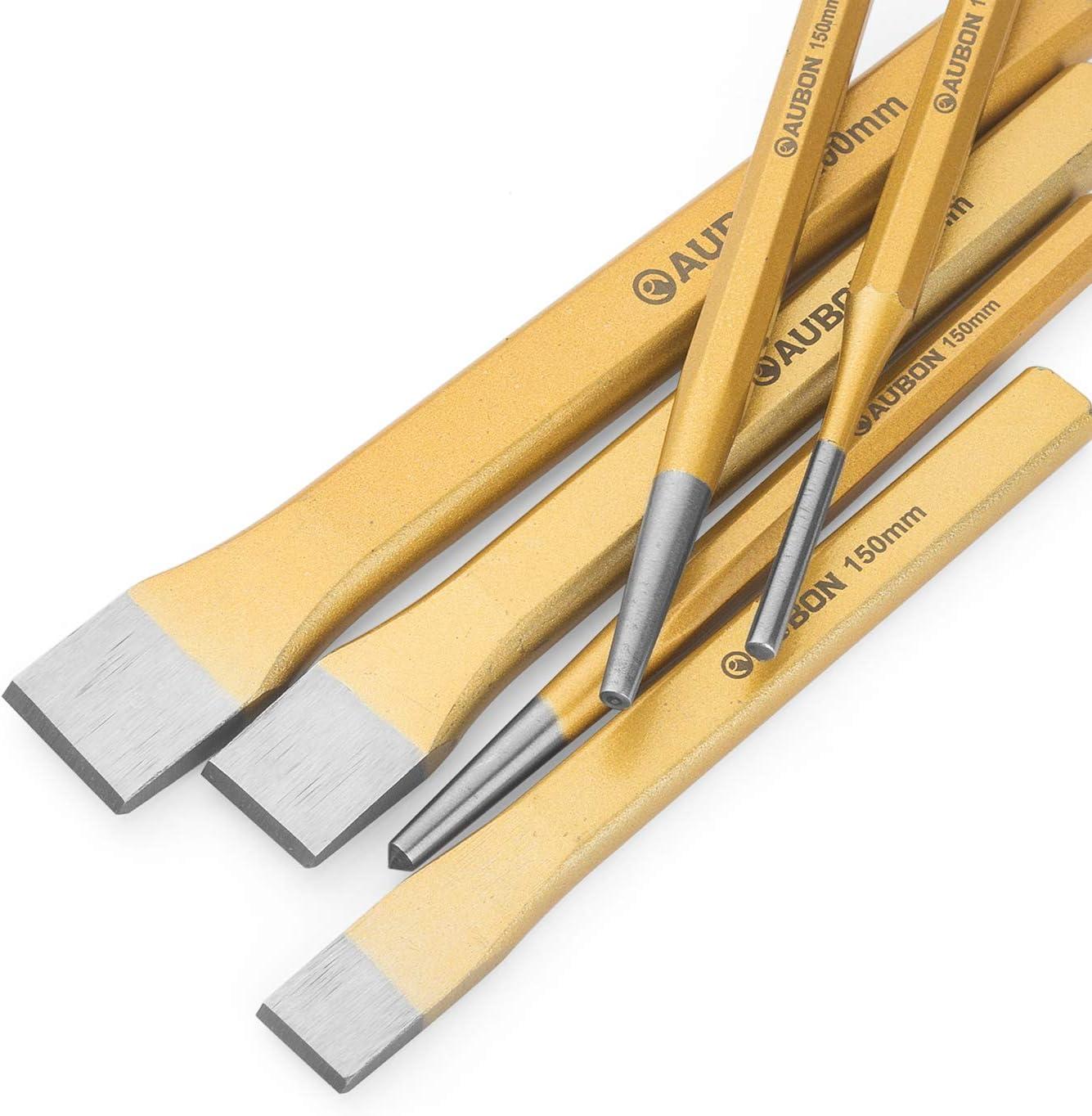 Acrux7 6 Piece Cold Chisel Set with Canvas Bag - Ideal for Brickwork ...