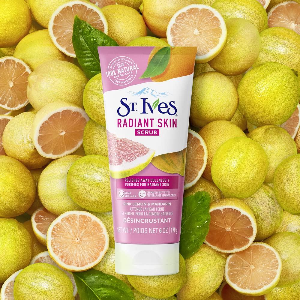 St Ives 150ml Radiant Skin Pink Lemon & Orange Scrub - Exfoliating ...