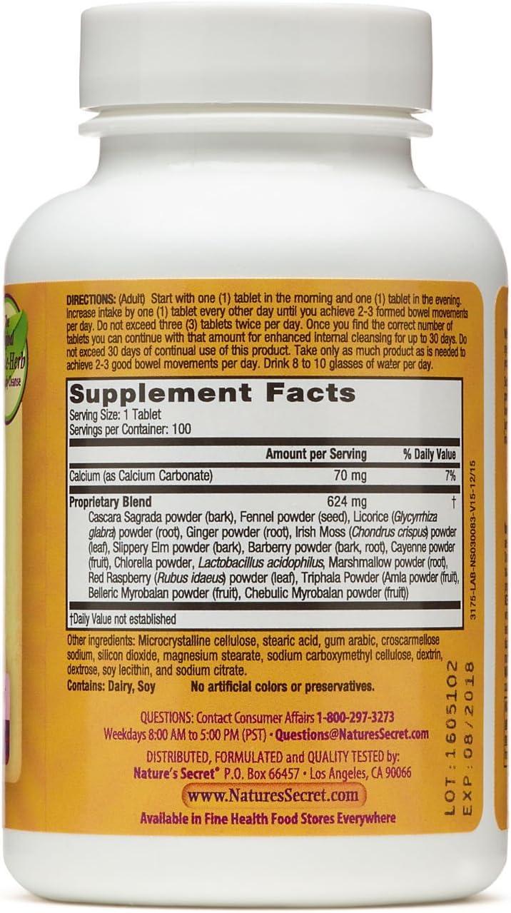 Nature's Secret Super Cleanse - Detox & Colon Health Support