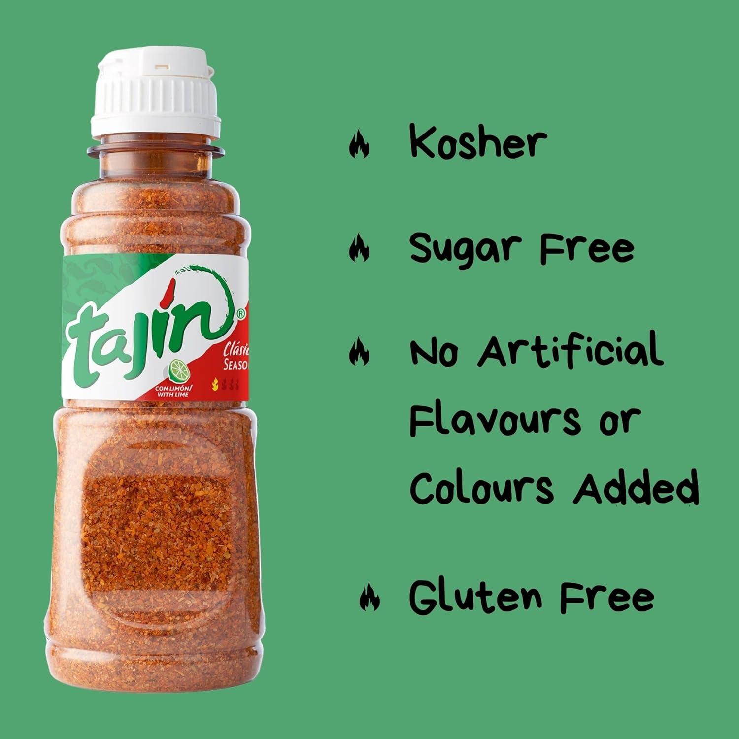 Tajin Seasoning Clasico With Lime 142g Tub (Pack of 3) Authentic ...