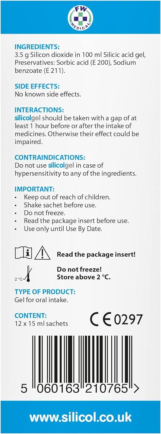 Silicolgel Sachet 12 X 15ml - Digestive Support for Gut Health | Buy ...