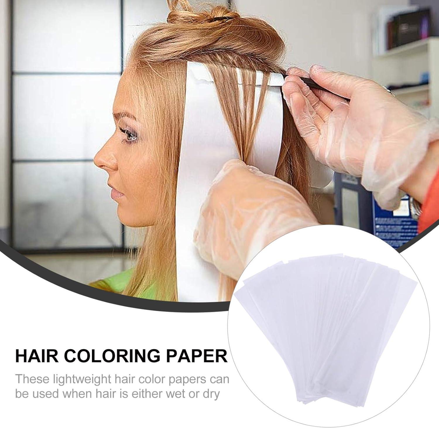 Uonlytech 200pcs Hair Dye Paper Highlighting Strips for Salon ...
