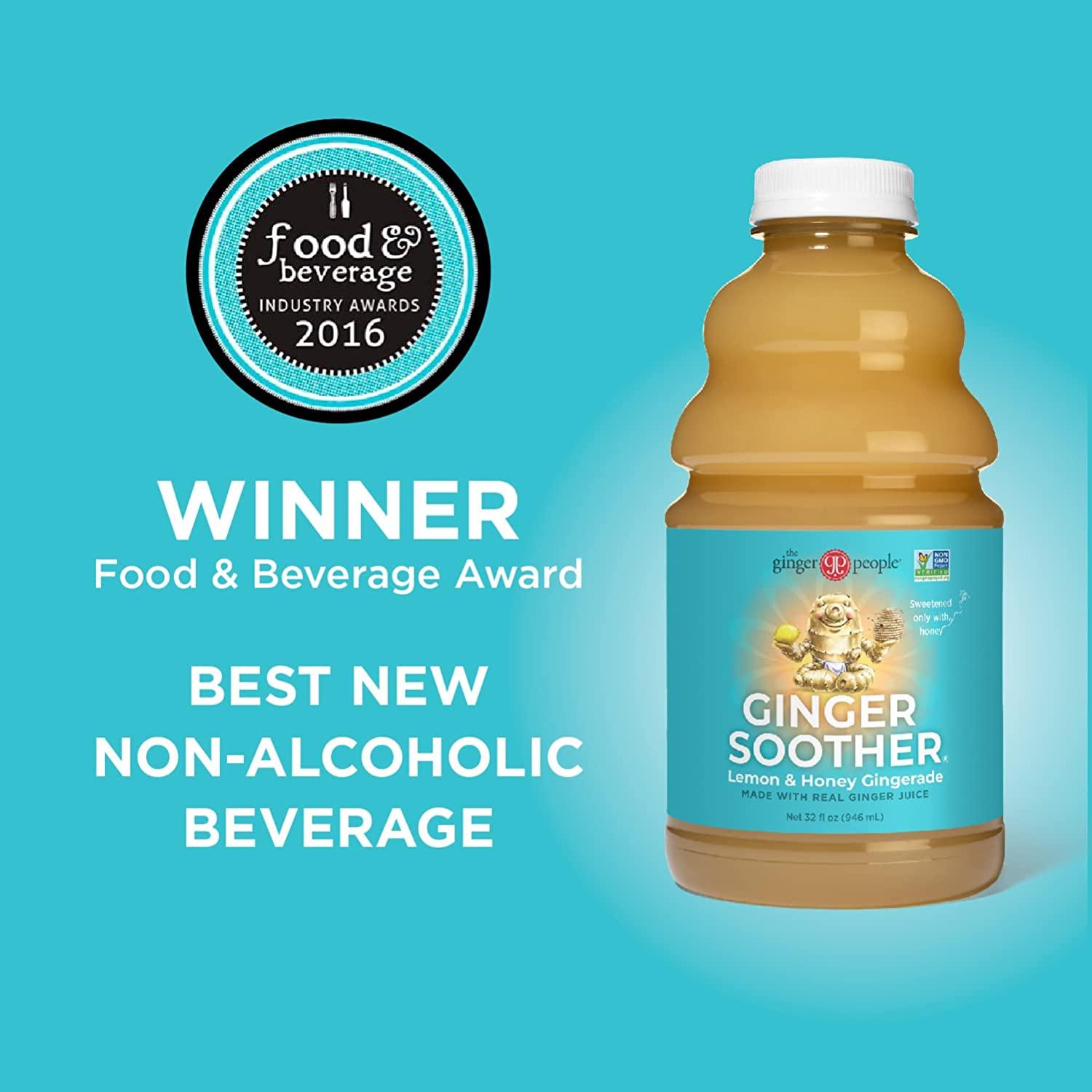 Ginger People Ginger Soother - Ginger, Lemon & Honey 32 Fl Oz - Natural ...