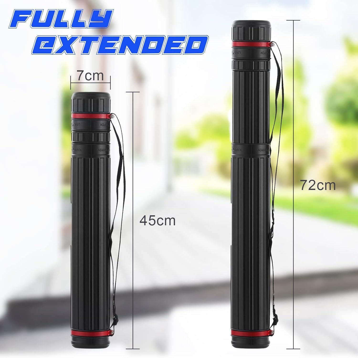 TOOYFUL Extendable Poster Tube 18-28'' with Shoulder Strap - Portable ...