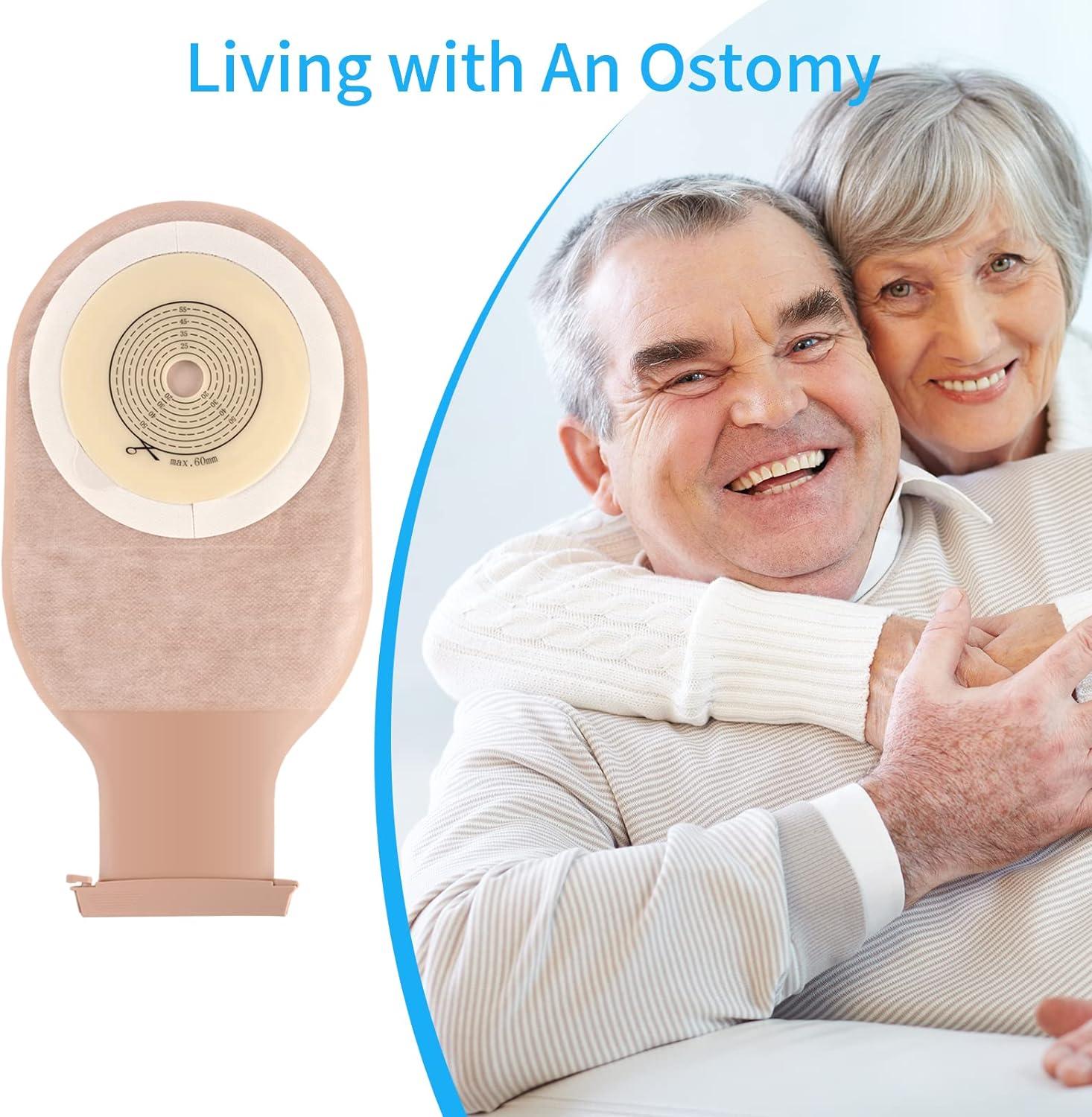 20 Pack Colostomy Bags One Piece Ostomy Bag with Clamp Closure | 15mm ...