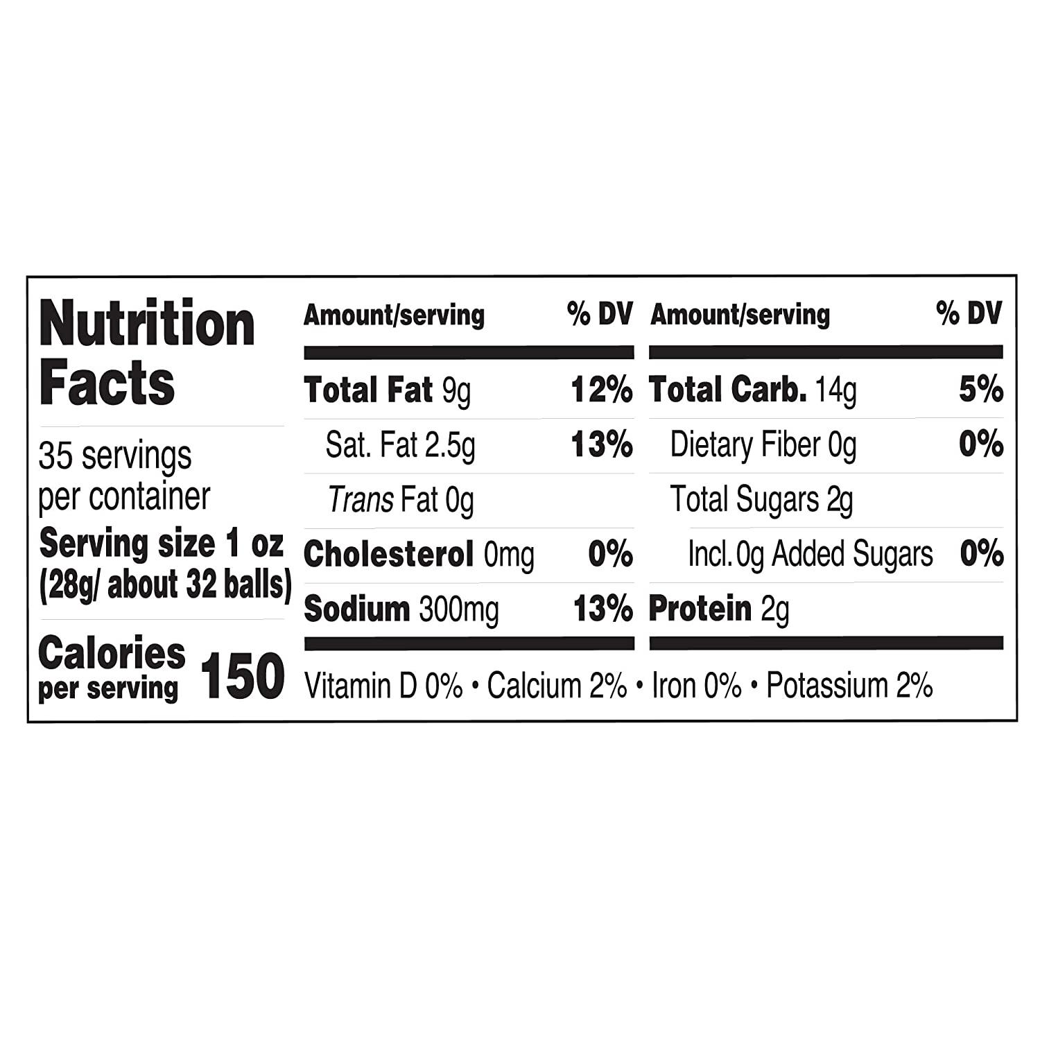 Utz Cheese Balls 35 oz Barrel - Made with Real Cheese, Gluten Free ...