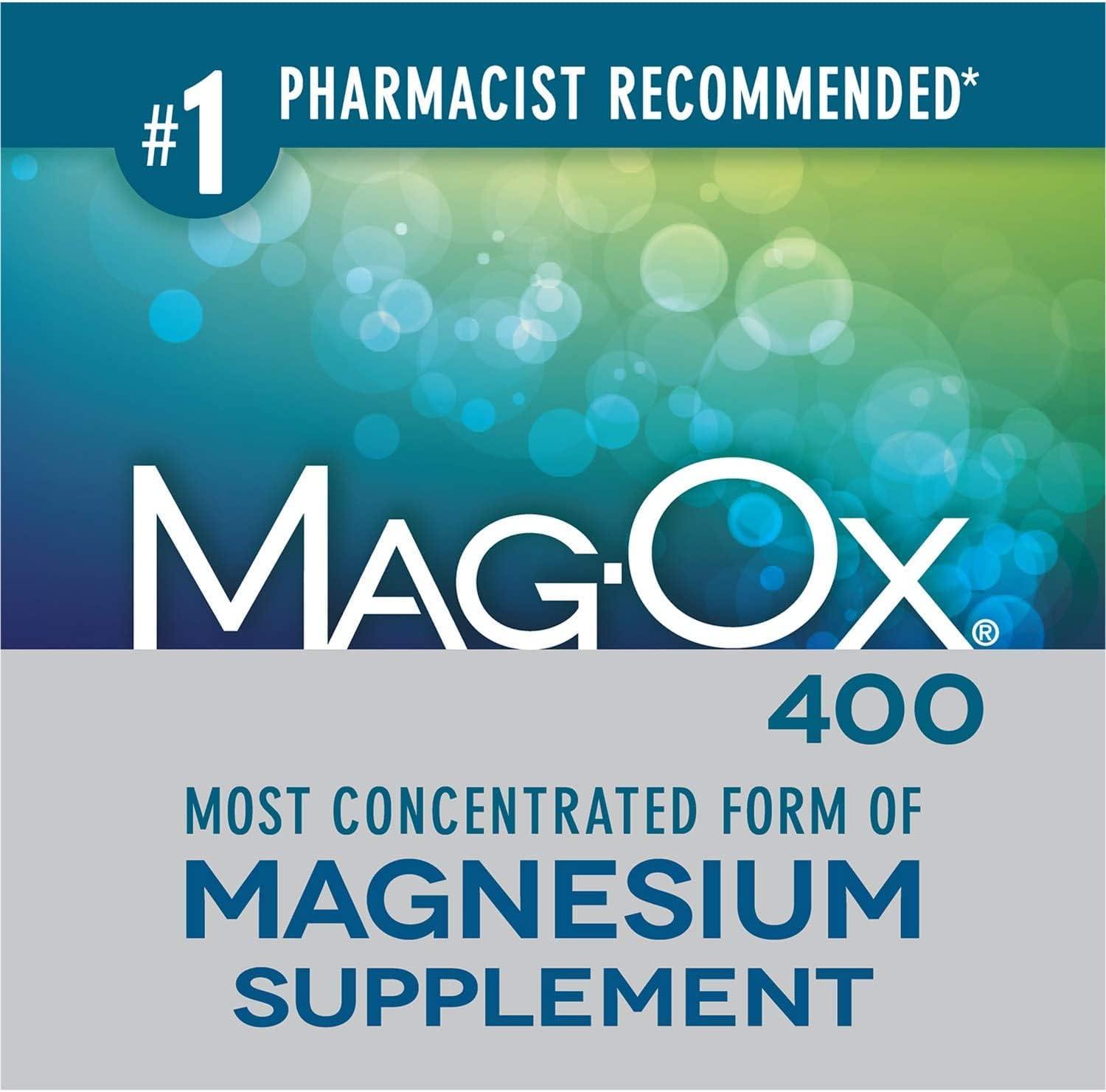 MagOx 400 Magnesium 120 Tablets - Essential Mineral Supplement | Buy ...