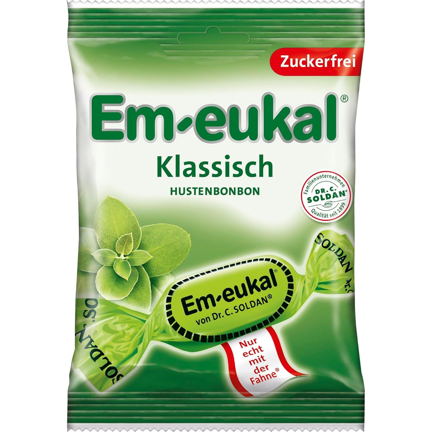 Buy Em-eukal Sugar-Free Cough Drops - Classic Eucalyptus & Menthol ...
