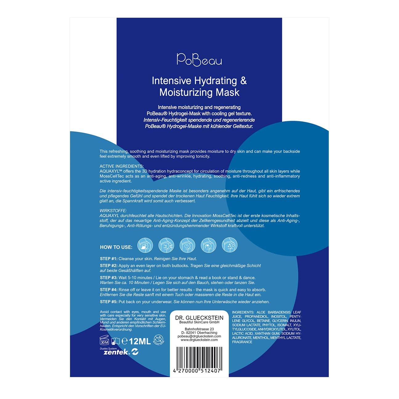 Pobeau Anti-Aging Hydrogel PO Mask - Deeply Hydrating Redness Relief ...