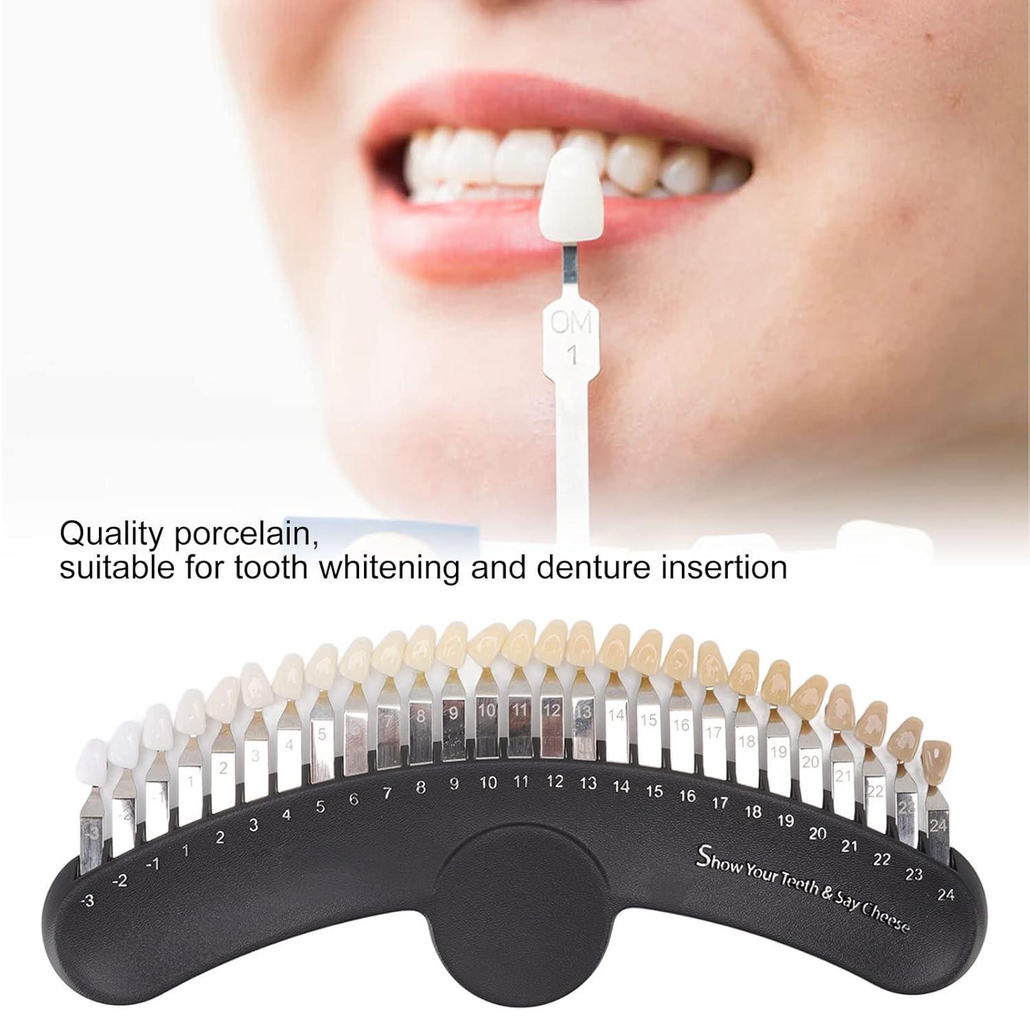 Teeth Whitening Shade Guide - 27 Professional 3D Dental Colors with ...