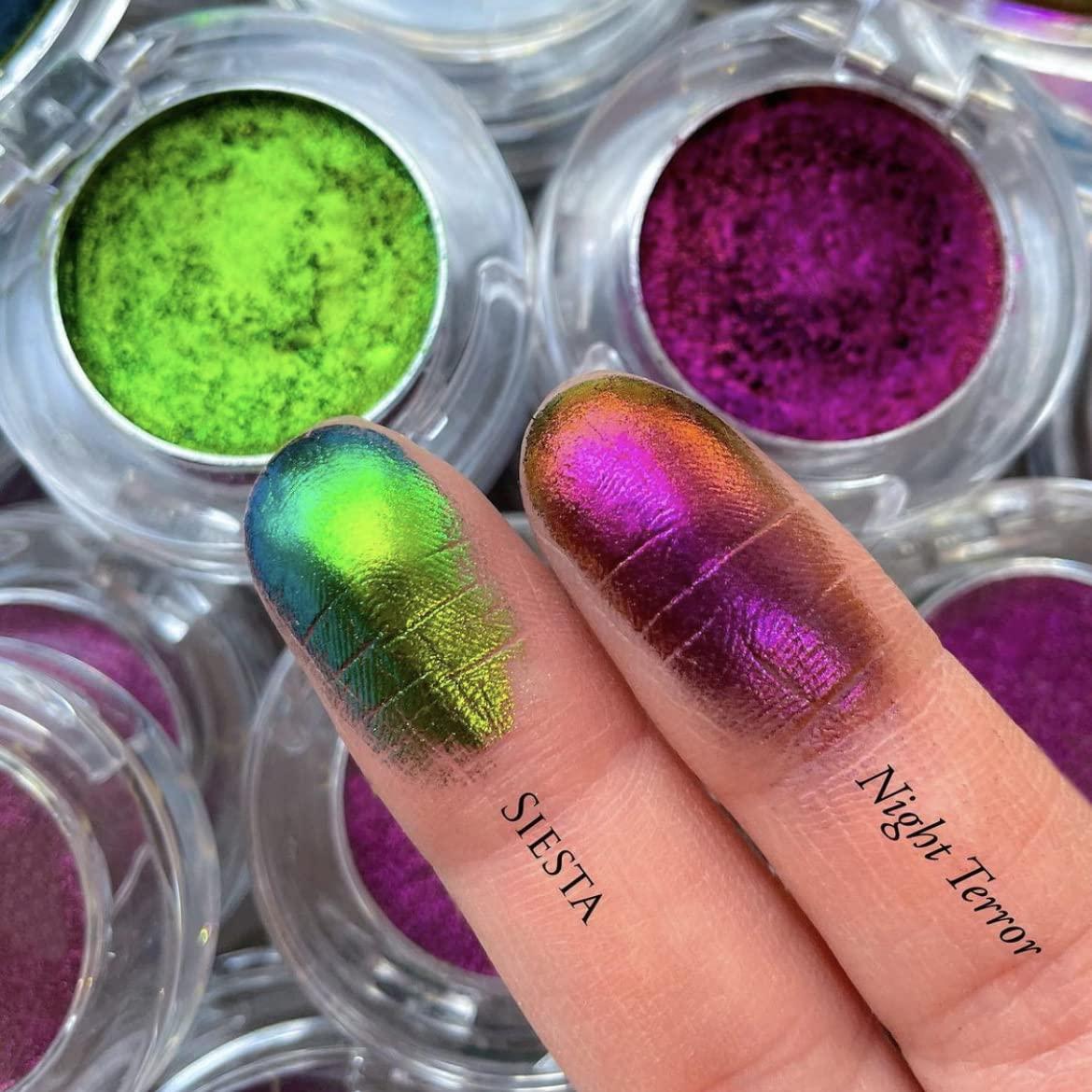 Buy Multichrome Chameleon Eyeshadow - Ultra Pigment Shimmer Powder for ...