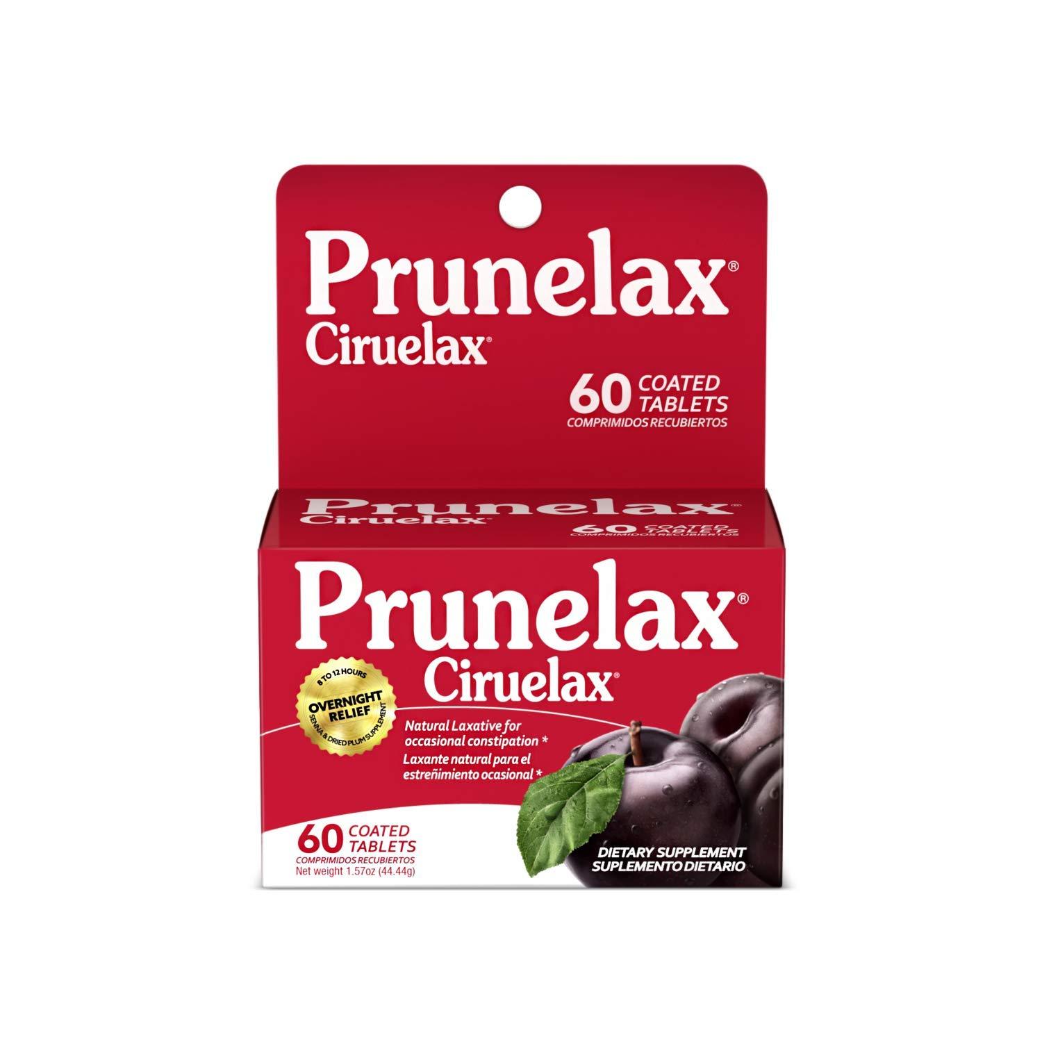 Prunelax Ciruelax Natural Laxative: Prunes 60 Tablets for Occasional ...