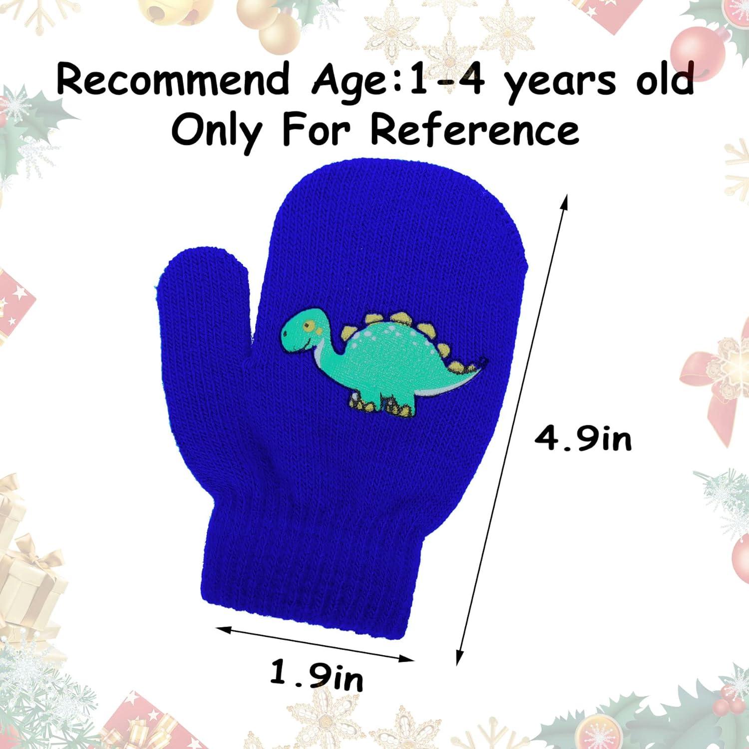Kids Winter Magic Mittens - Cute Dinosaur Paw Star Toddler Mittens for ...