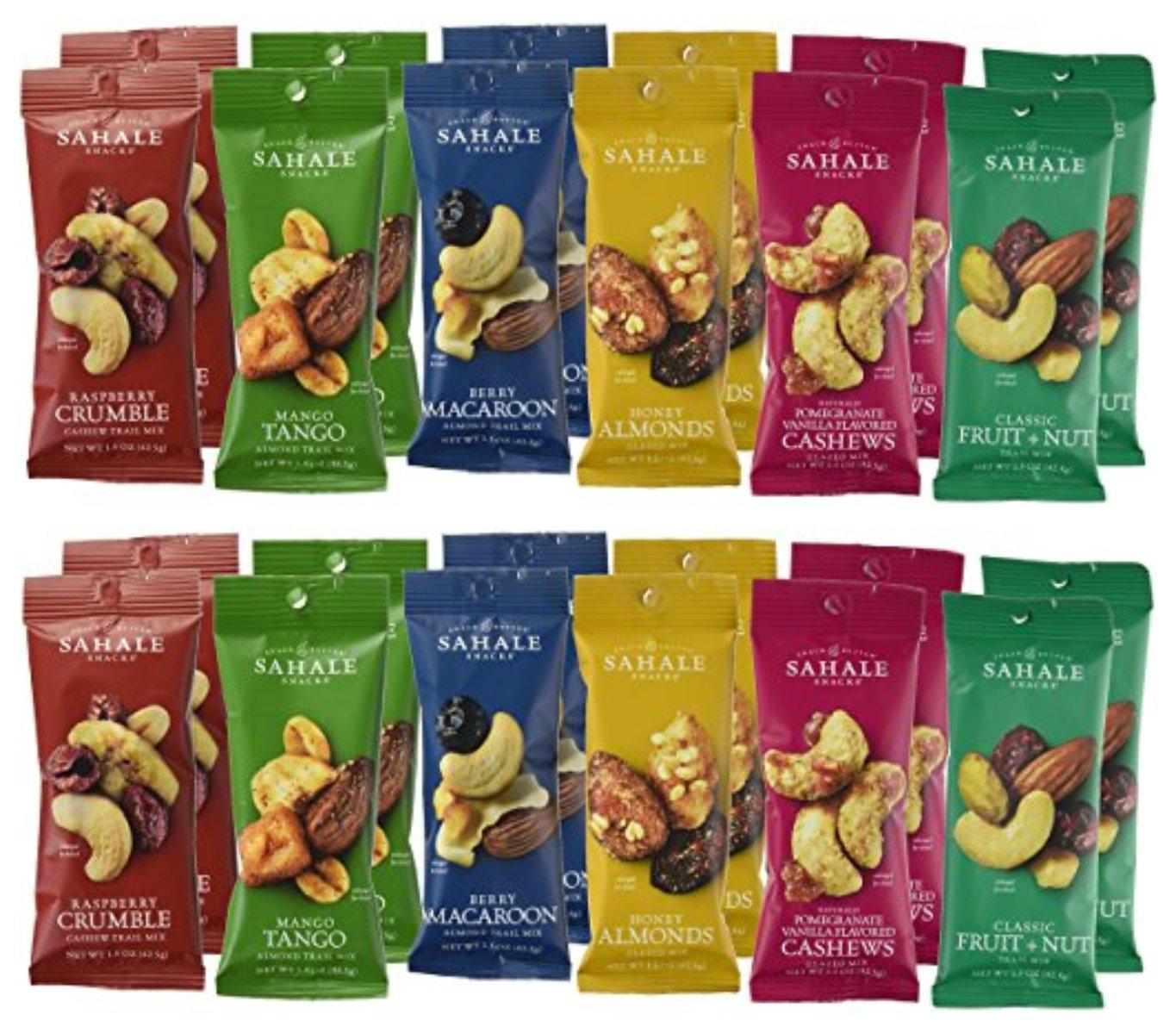 Sahale Snacks Cashew and Almond Nut Blends Grab And Go Variety Pack 1.5 ...