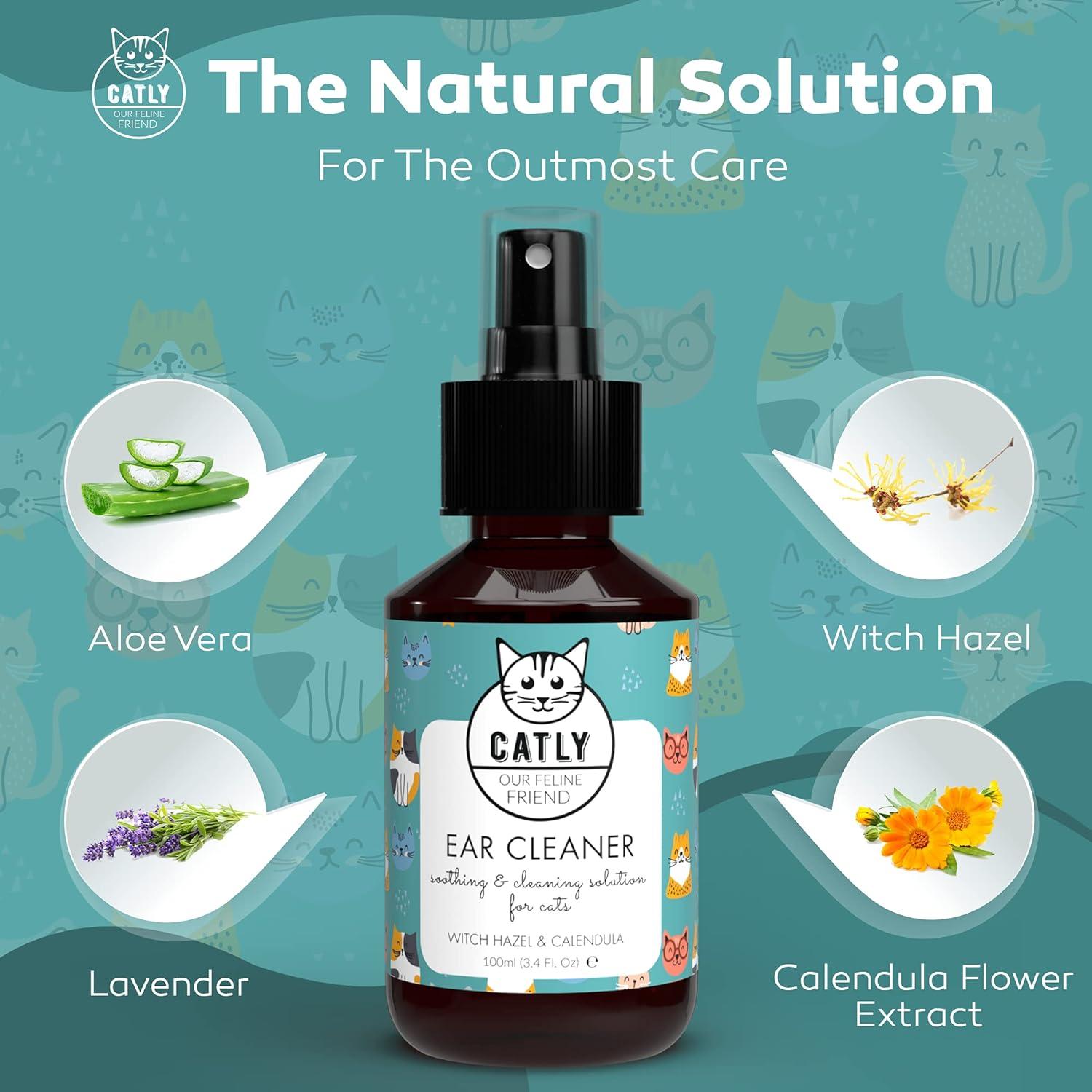 Catly Antibacterial spray Ear Cleaner | Cat ear cleaner and cat ear ...