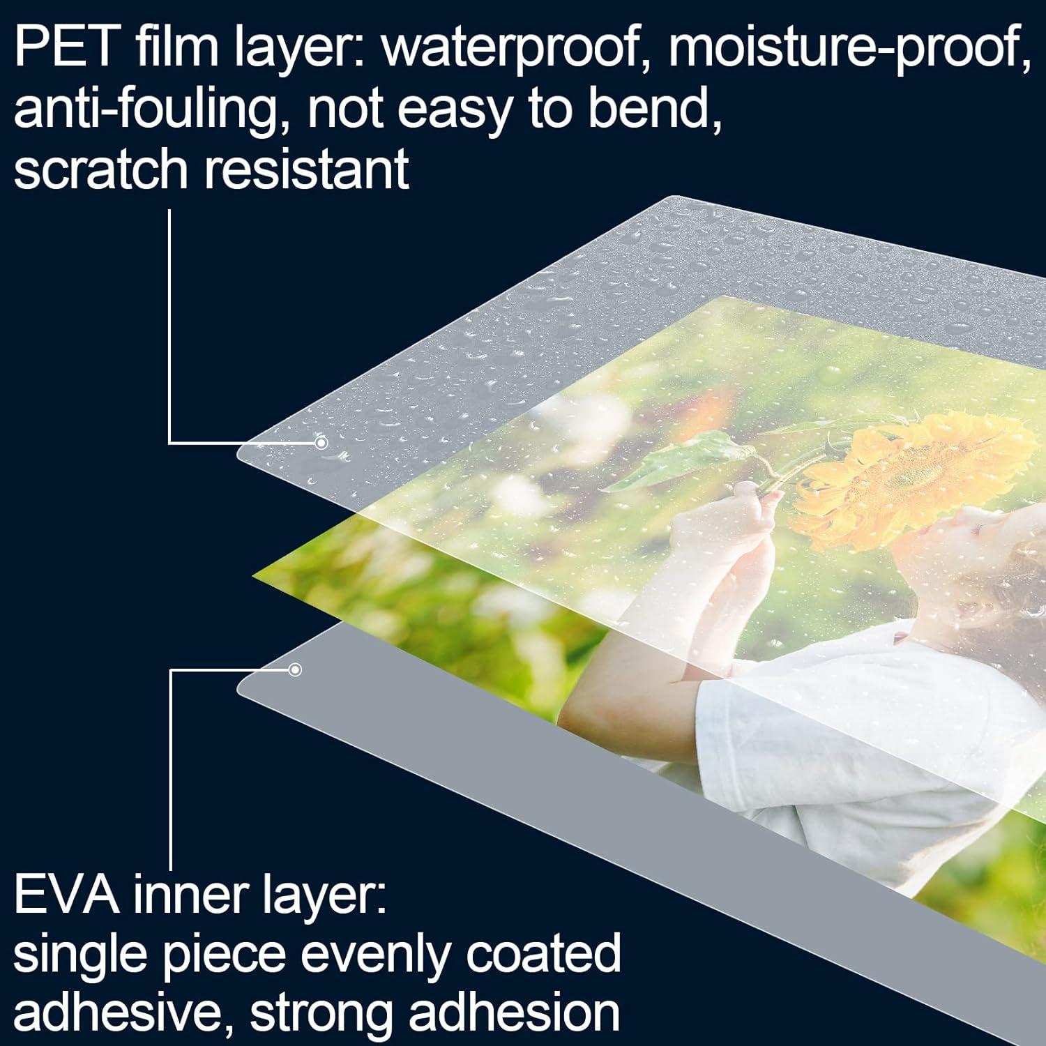 HERKKA 200 Pack Laminating Sheets Holds 8.5 x 11 Inch Sheets 3 Mil ...