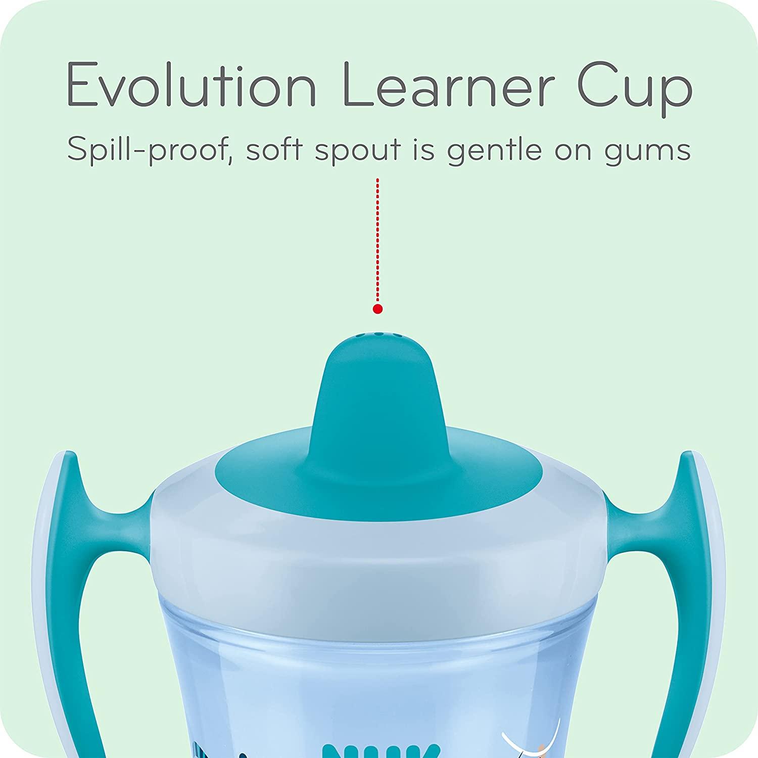 NUK Evolution 360 Cup 8 oz Pink 2-Pack for 8+ Months â€“ BPA-Free ...