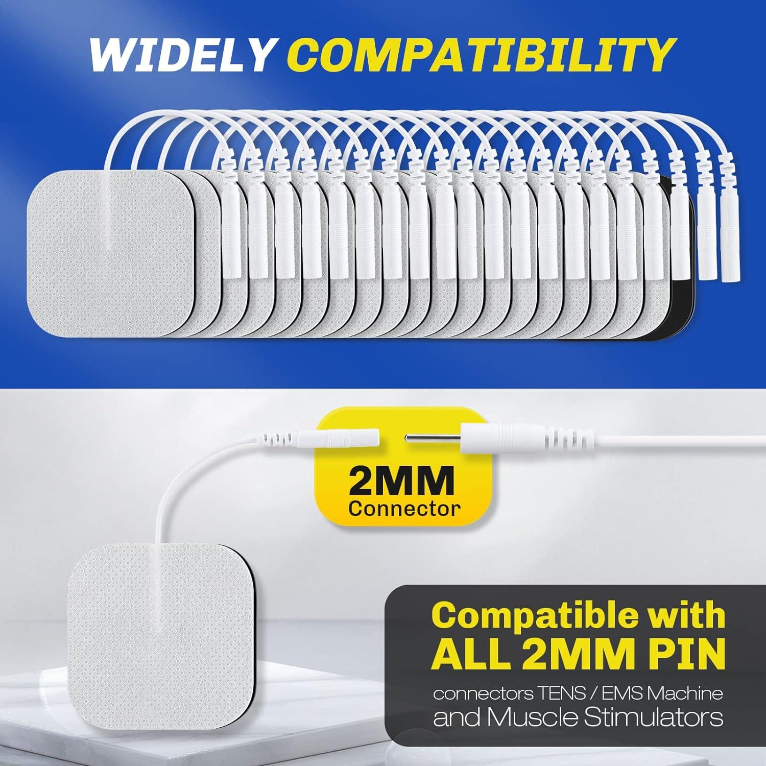 TENS Unit Replacement Pads 5x5CM 20PCS Self-Adhesive Electrodes for ...