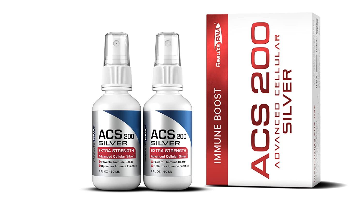 Results RNA ACS 200 Extra Strength Colloidal Silver 2oz Spray | Immune ...