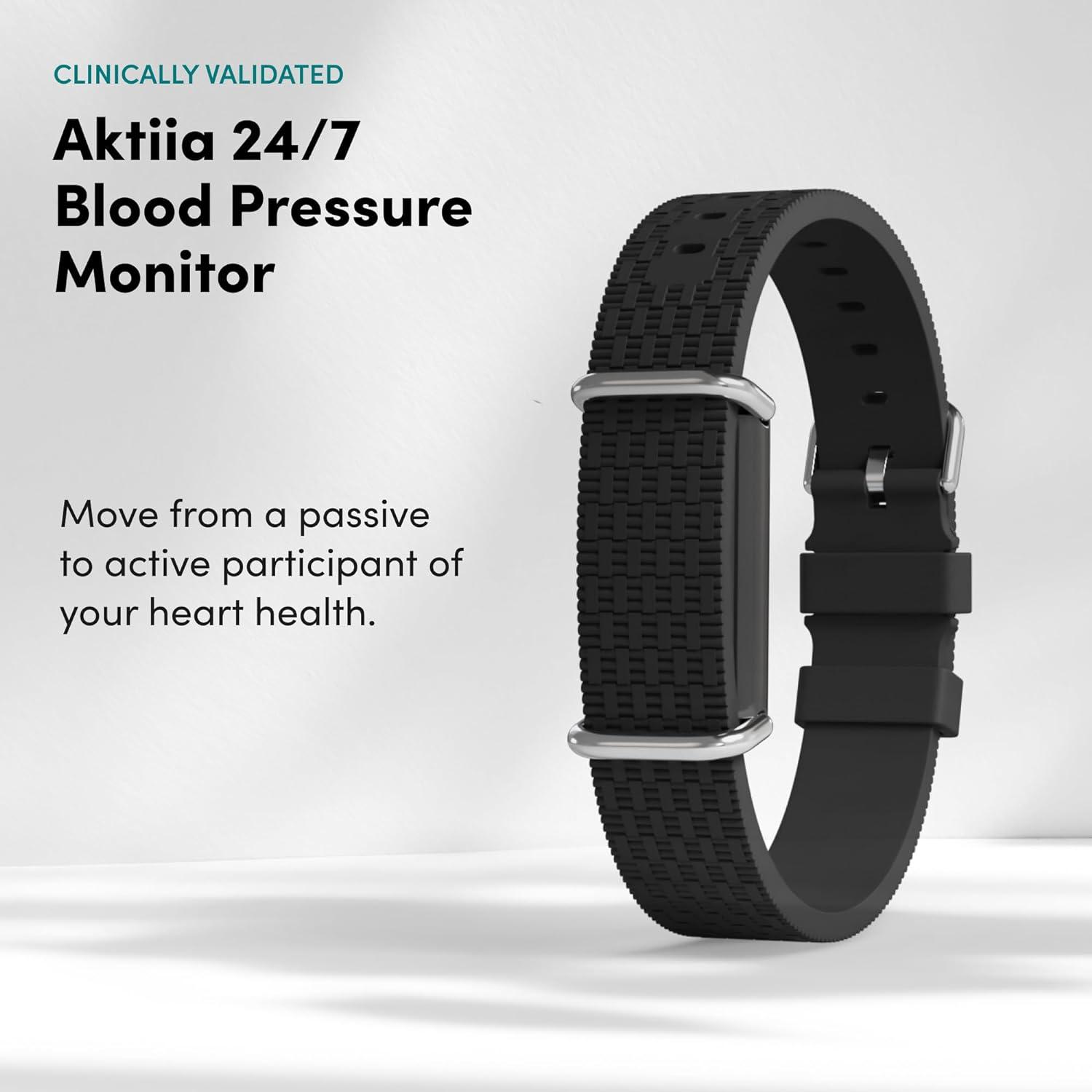 AKTIIA 24/7 Blood Pressure Monitor - Clinically Validated, Accurate ...
