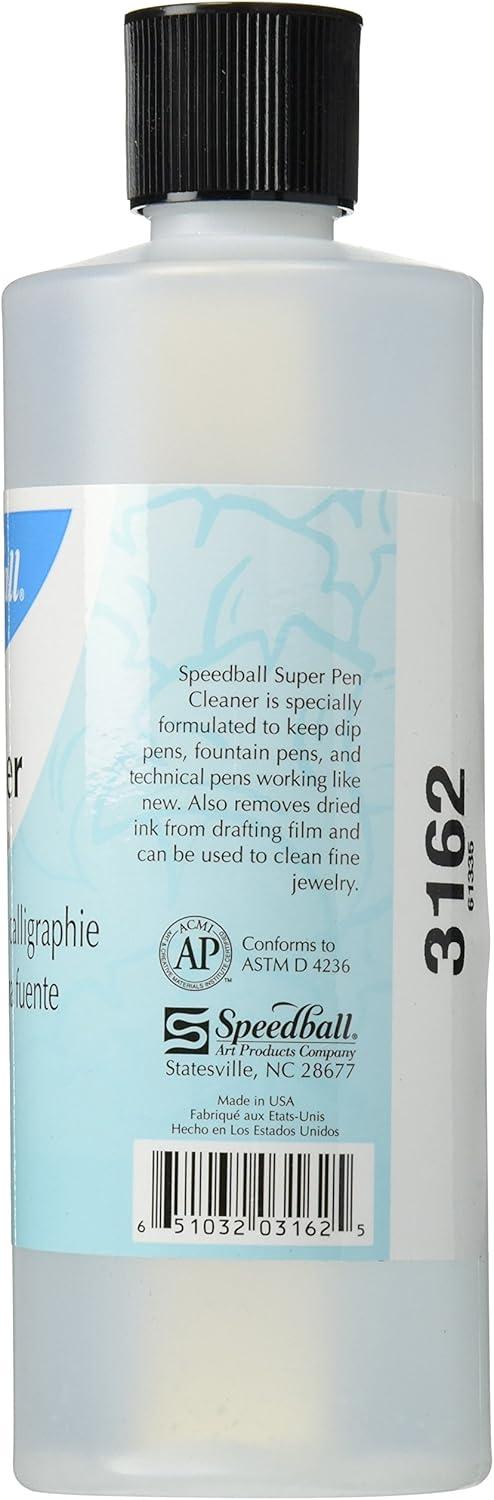 Speedball Pen Cleaner 16-Ounce | Perfect for Dip Pens Fountain Pens ...