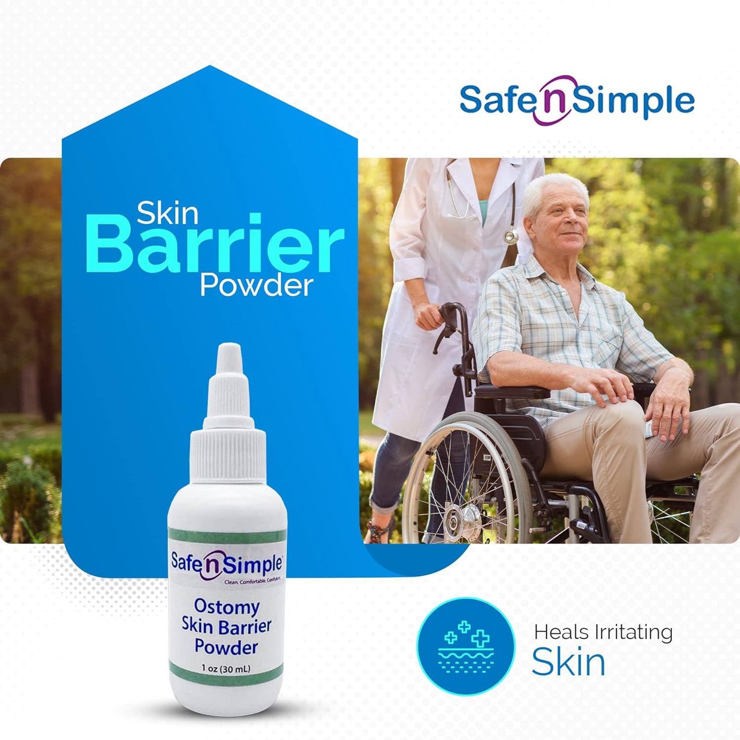 Safe n' Simple Stoma Skin Barrier Powder - 1 oz | Medicated Ostomy Skin ...