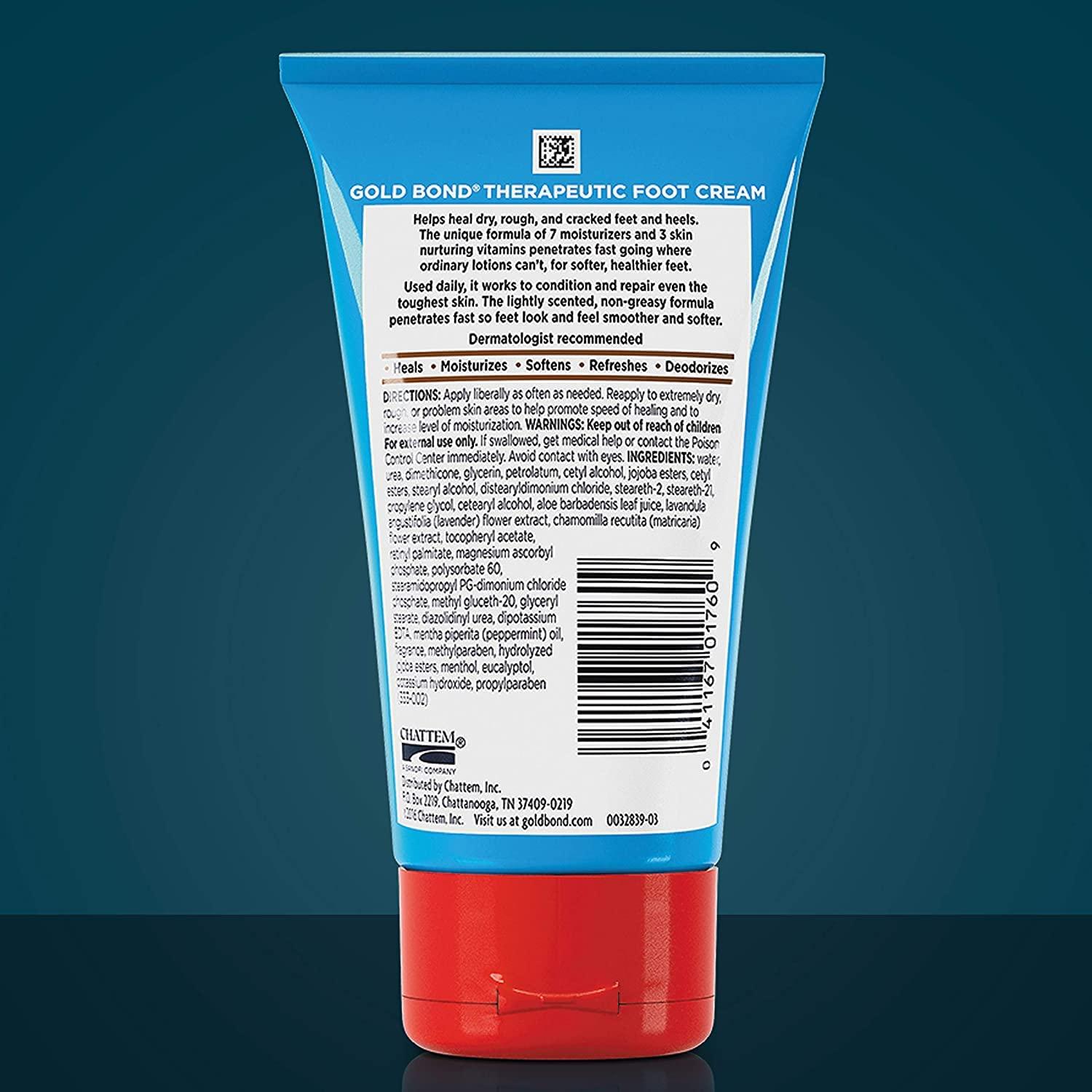 Gold Bond Foot Cream 4 oz. (Pack of 3) by Gold Bond 4 Ounce
