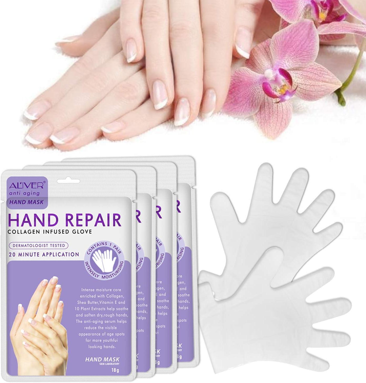 3 Pairs Moisturizing Gloves for Dry, Aging Hands - Infused with ...