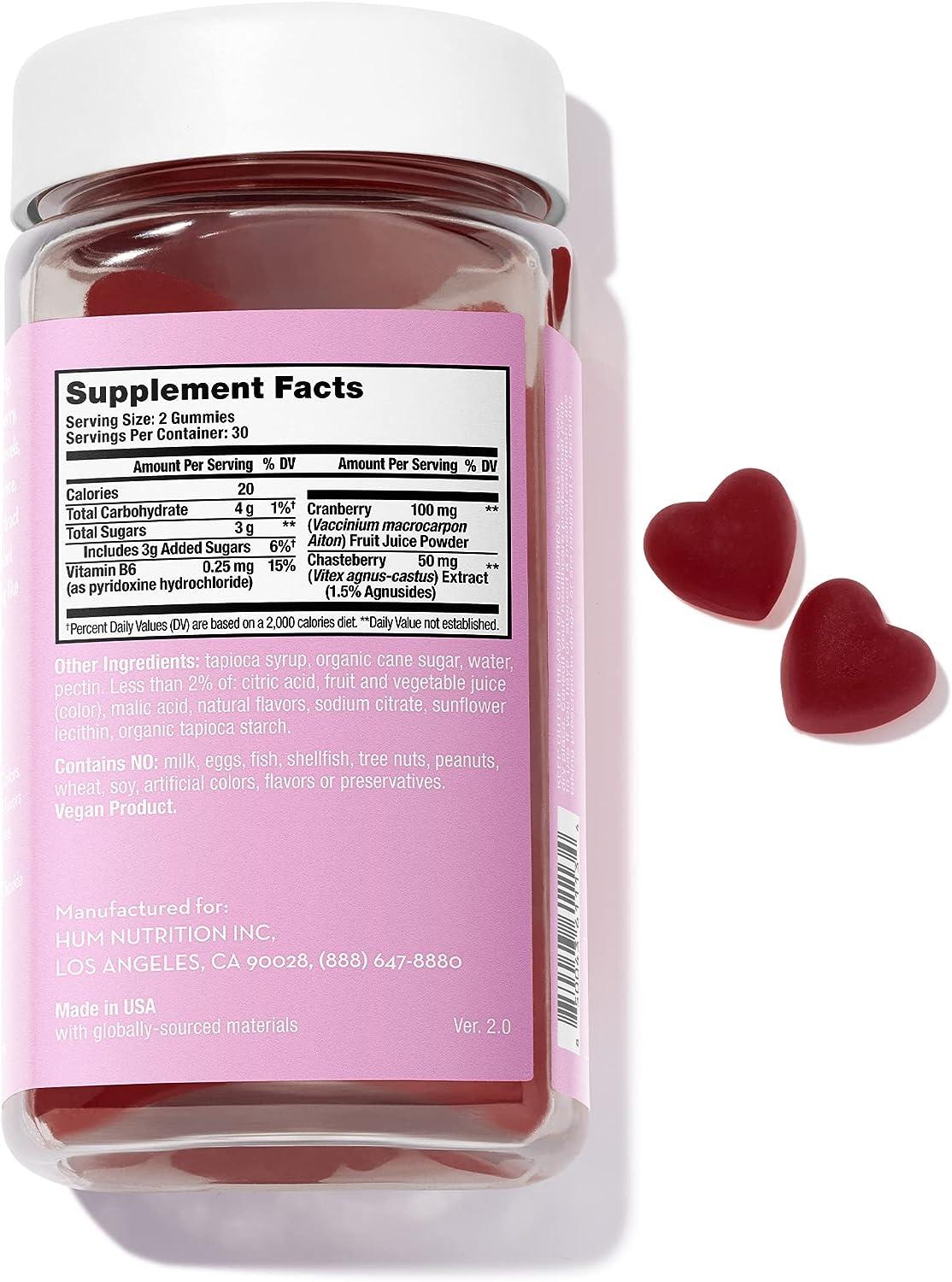 HUM Nutrition SOS PMS Gummies - Relief for PMS Symptoms, Bloating ...