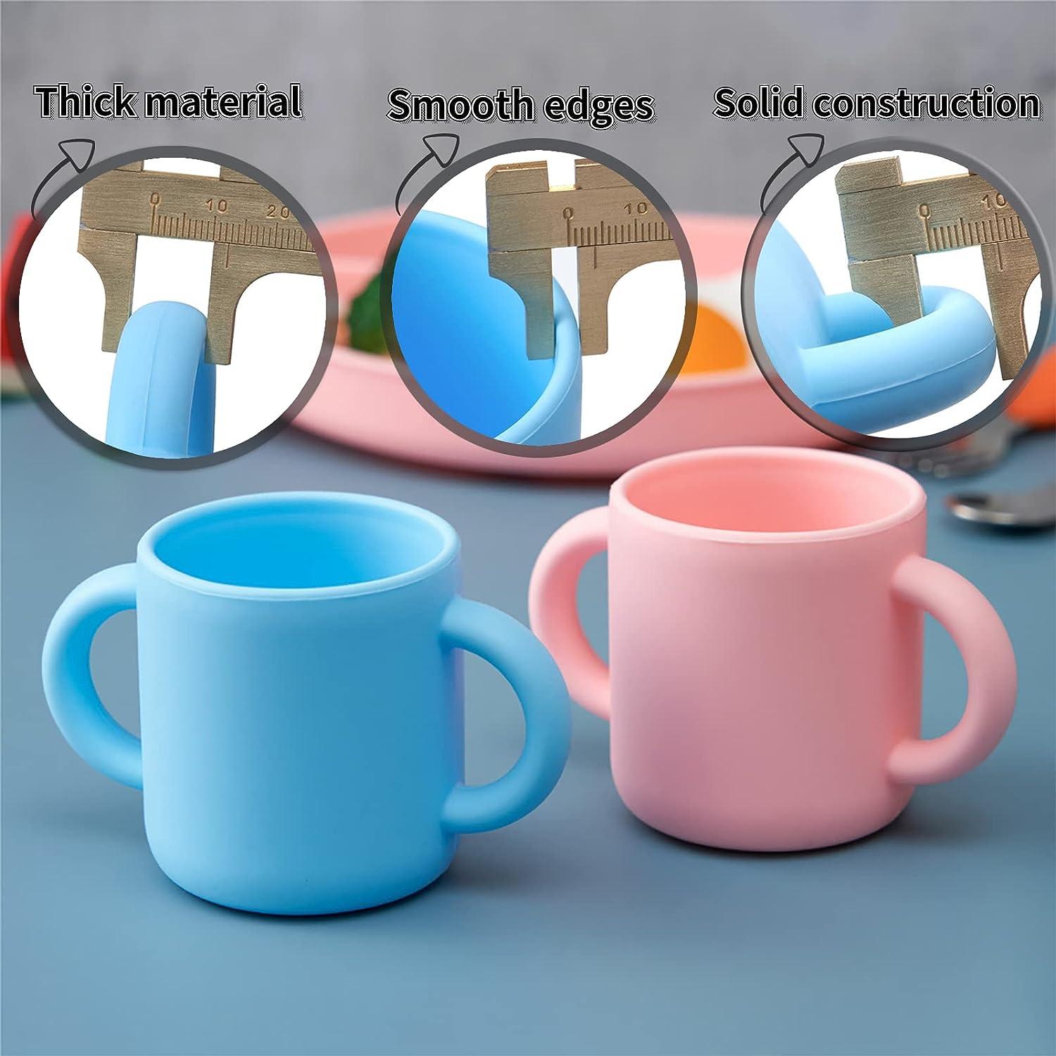 Silicone Training Cup for Infants - 5oz Open Cup with Handles ...