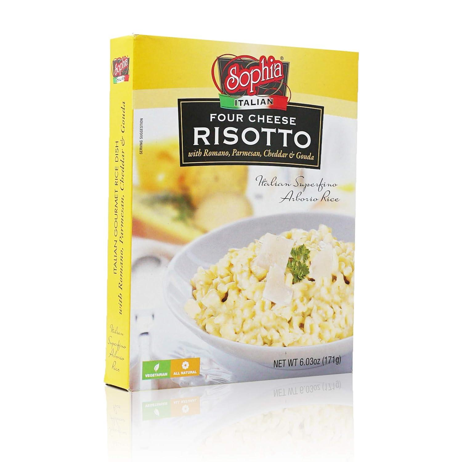 Sophia Risotto Four Cheese 6.03oz (3-pack) - Authentic Italian Recipe ...