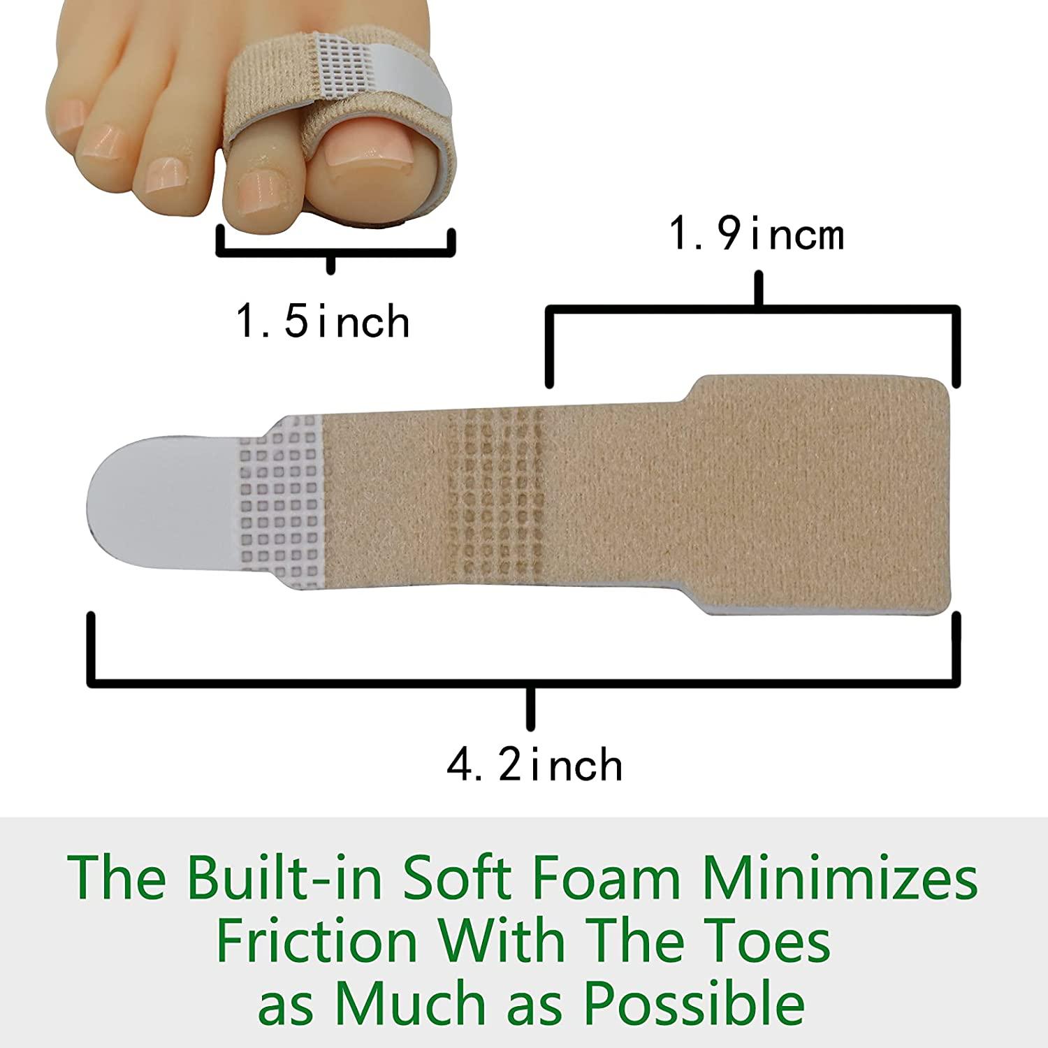 Niupiour Fabric Hammer Toe Wraps - 8 Pack Toe Bandages Protectors ...