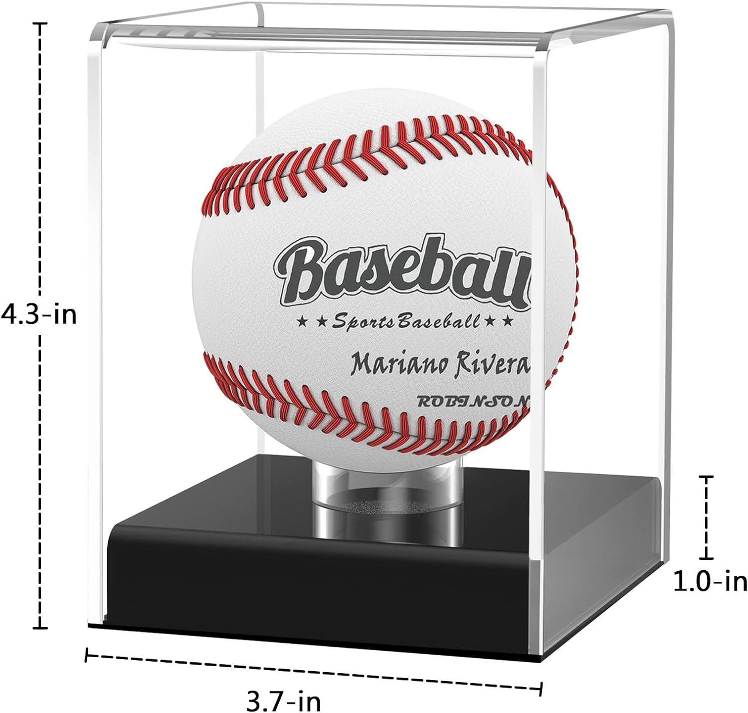 KKU Baseball Display Case - UV Protected Acrylic Holder for Official ...