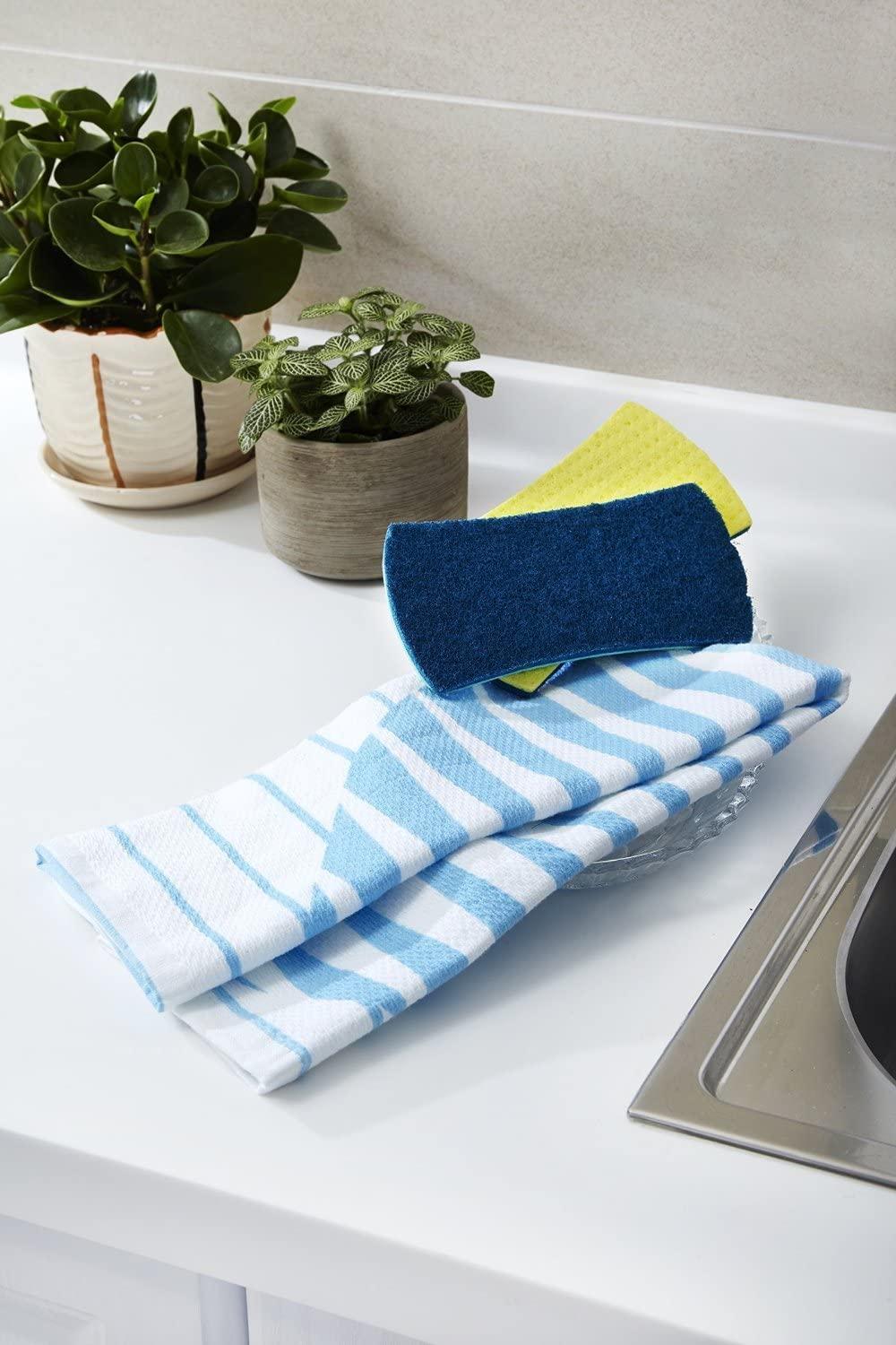 Full Circle Stretch Counter Scrubbers - Set of 4 | Eco-Friendly ...