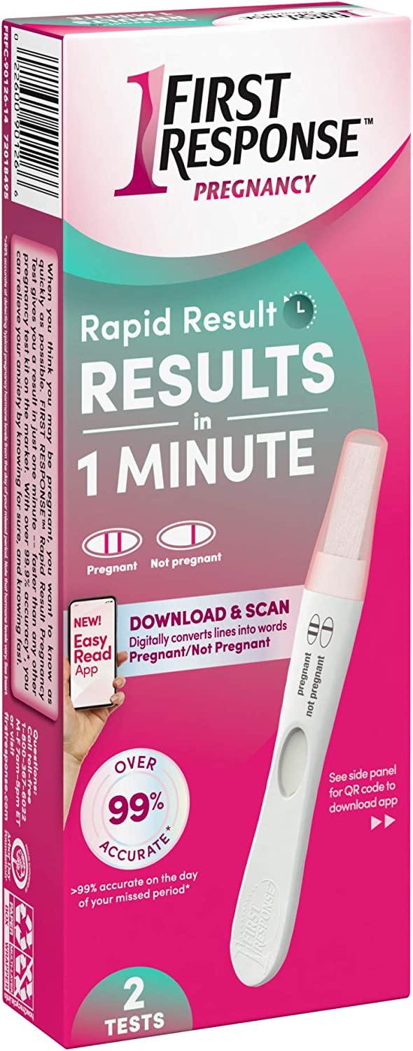 First Response Rapid Result Pregnancy Test 2 Pack - Fast & Accurate ...