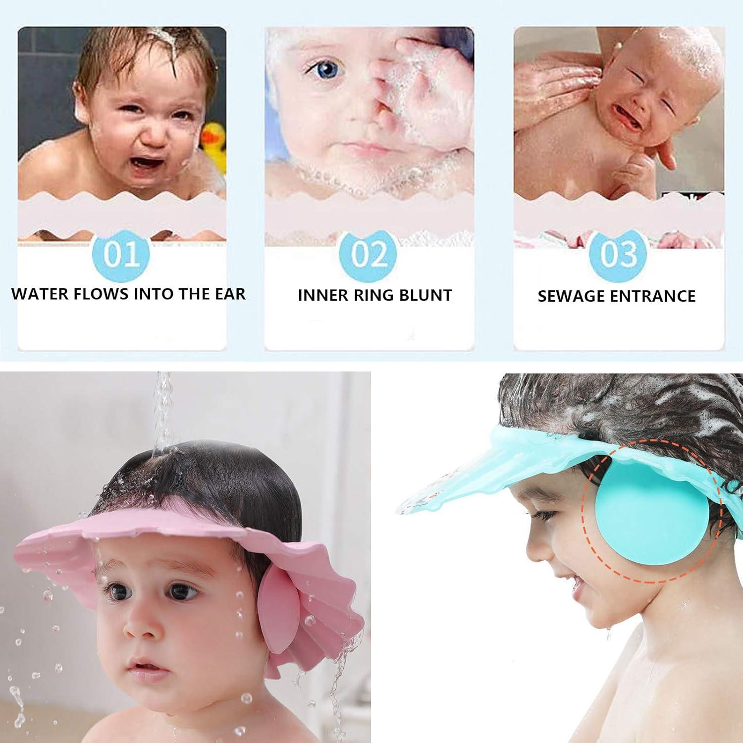Adjustable Baby Shower Hood | Shampoo Protection Cap for Children ...