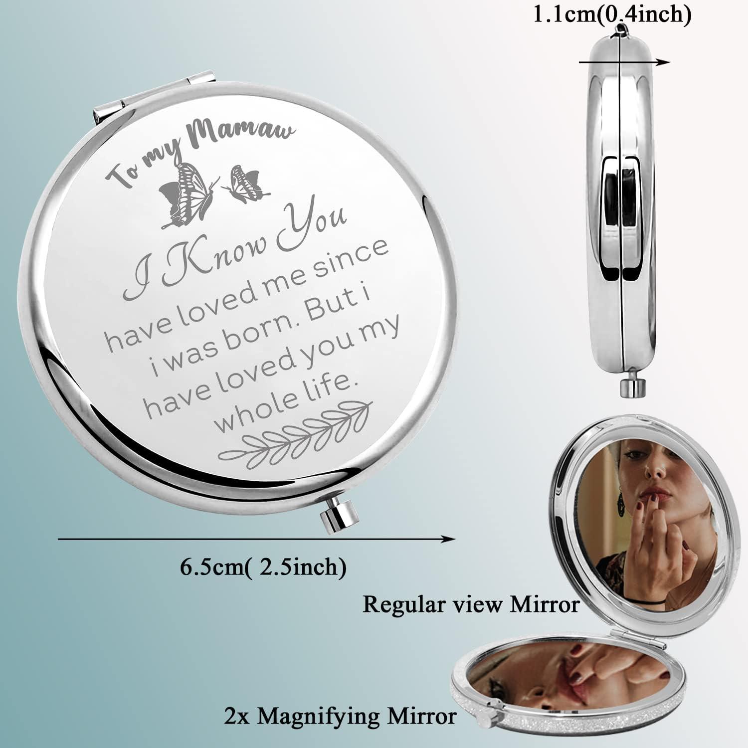 MAOFAED Mamaw Gift: Grandma Pocket Mirror - Birthday & New Grandma Gift ...