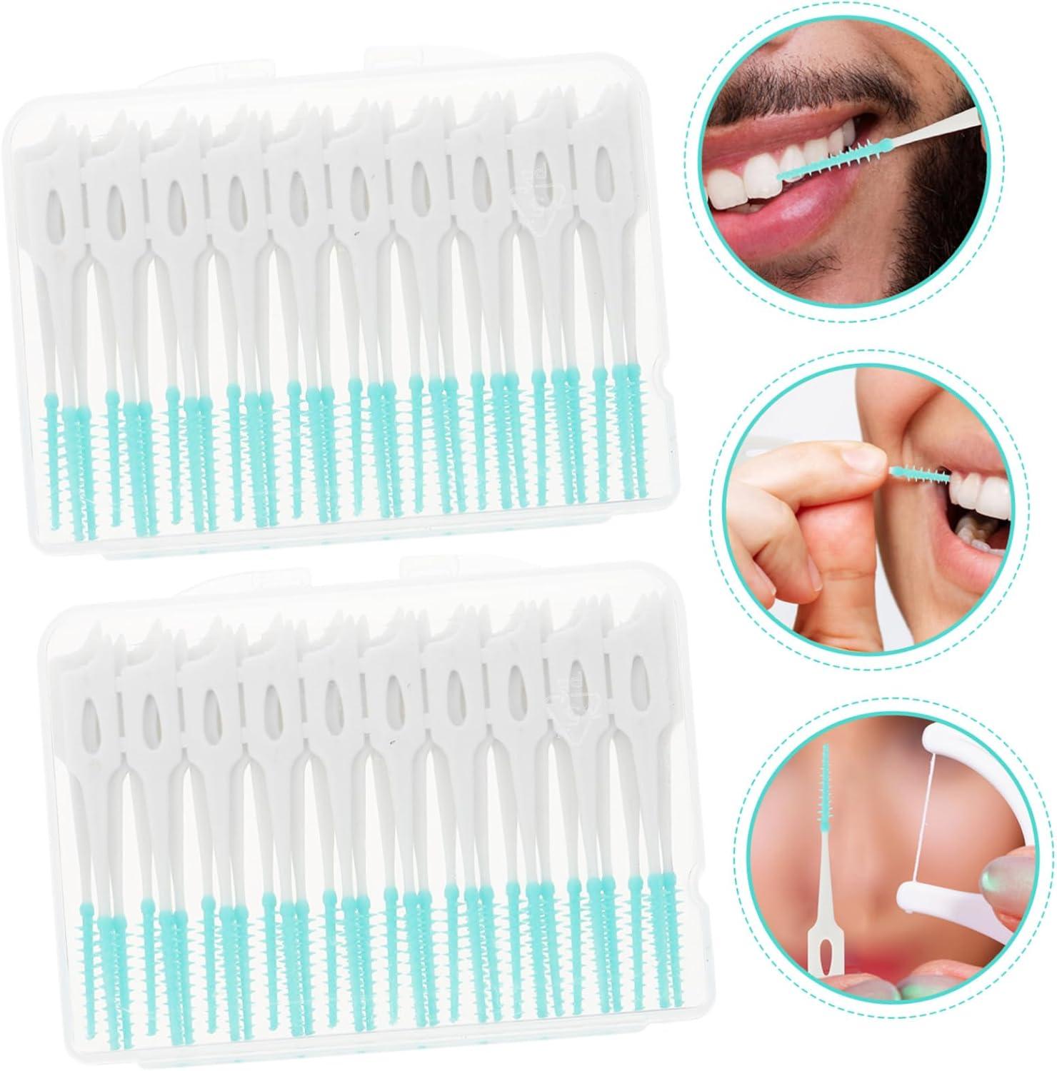 ULTECHNOVO 160pcs Food Grade Gum Interdental Brush Toothpicks - Perfect ...