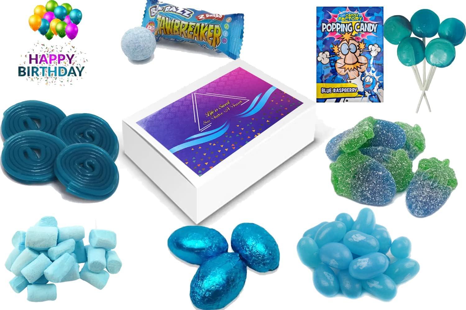 HAPPY BIRTHDAY SWEET SELECTION GIFT BOX - Mixed Various Blue Sweet ...